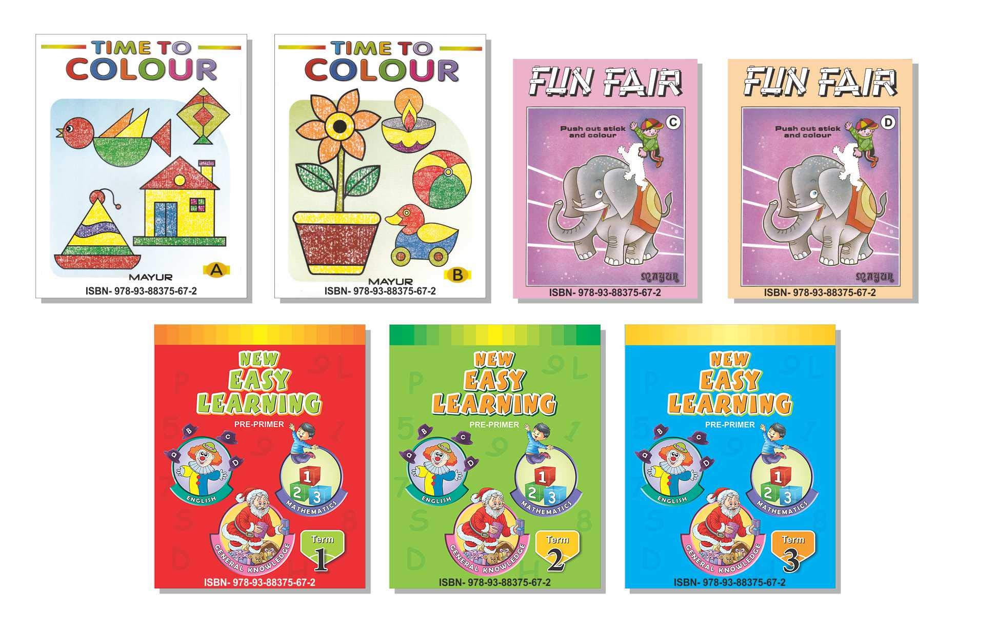 Amazon.co.jp: UKG LKG Kids Set of 5 Books English Mathematics GK ...