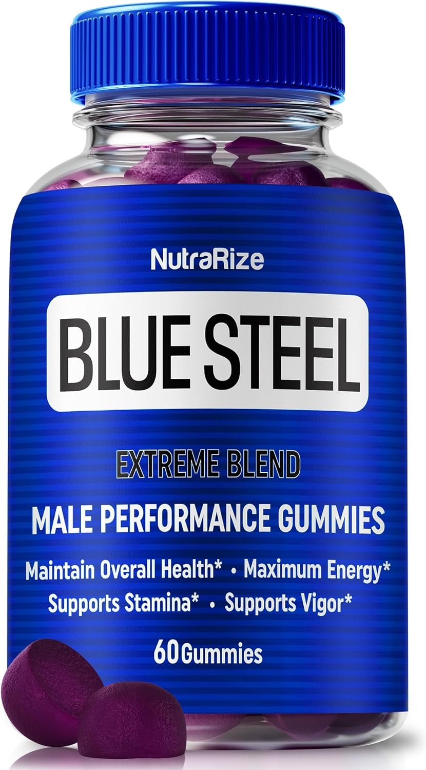 Amazon.com: Blue Steel Gummies for Men, Daily Nutrition to Boost ...