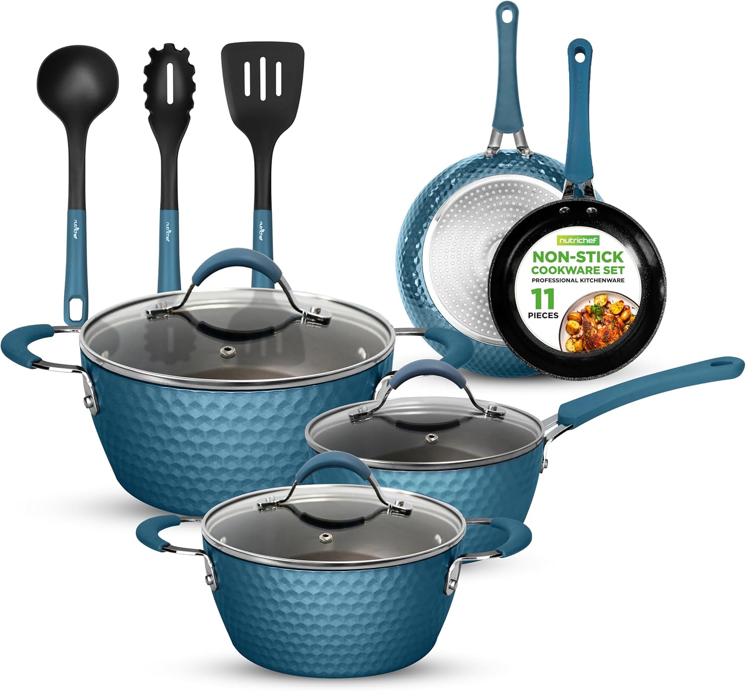 Nutrichef NCCW11BD Nonstick Cookware Excilon | Home Kitchen Ware Pots ...