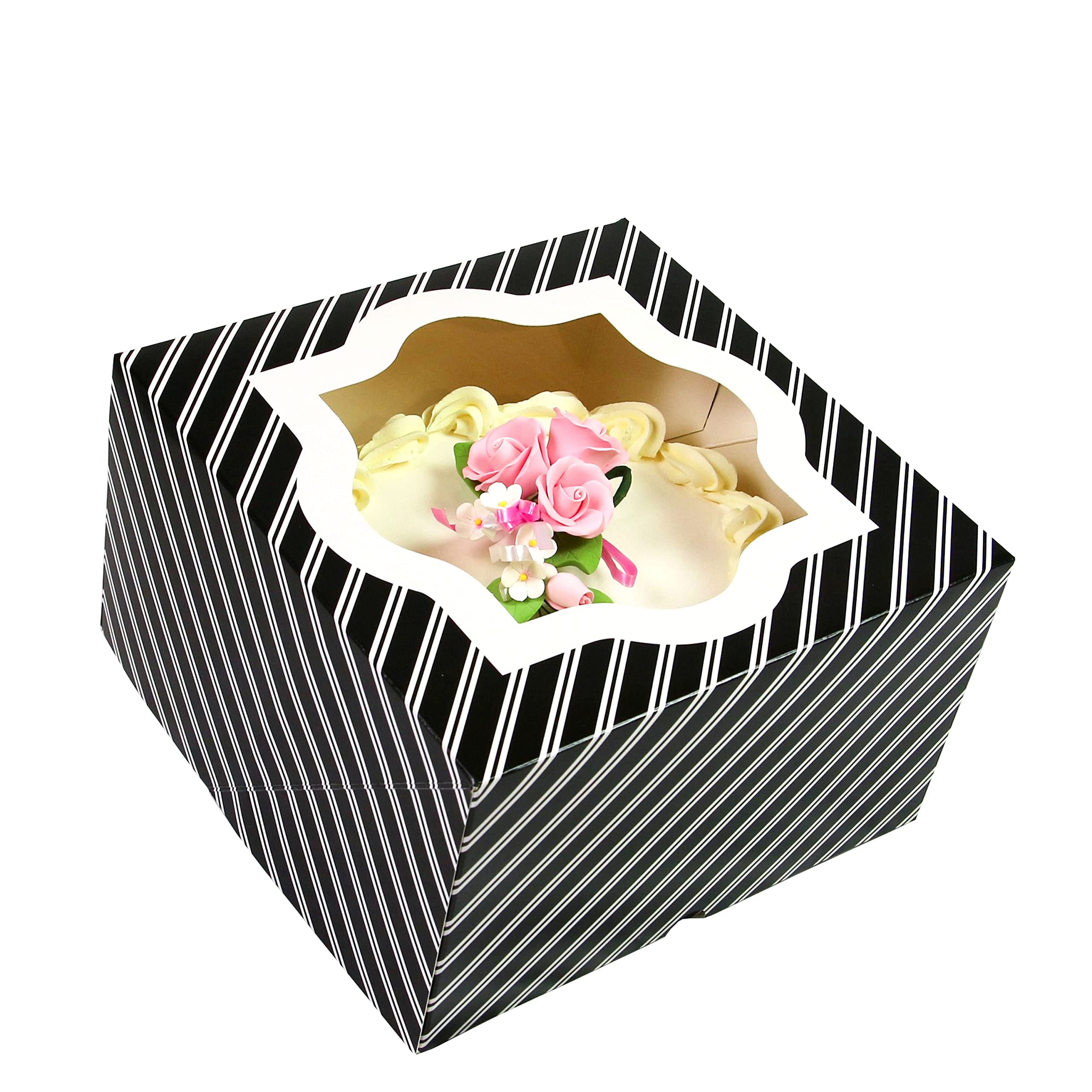 Snapklik.com : Global Sugar Art Auto-Popup Extra Deep Square Cake Box
