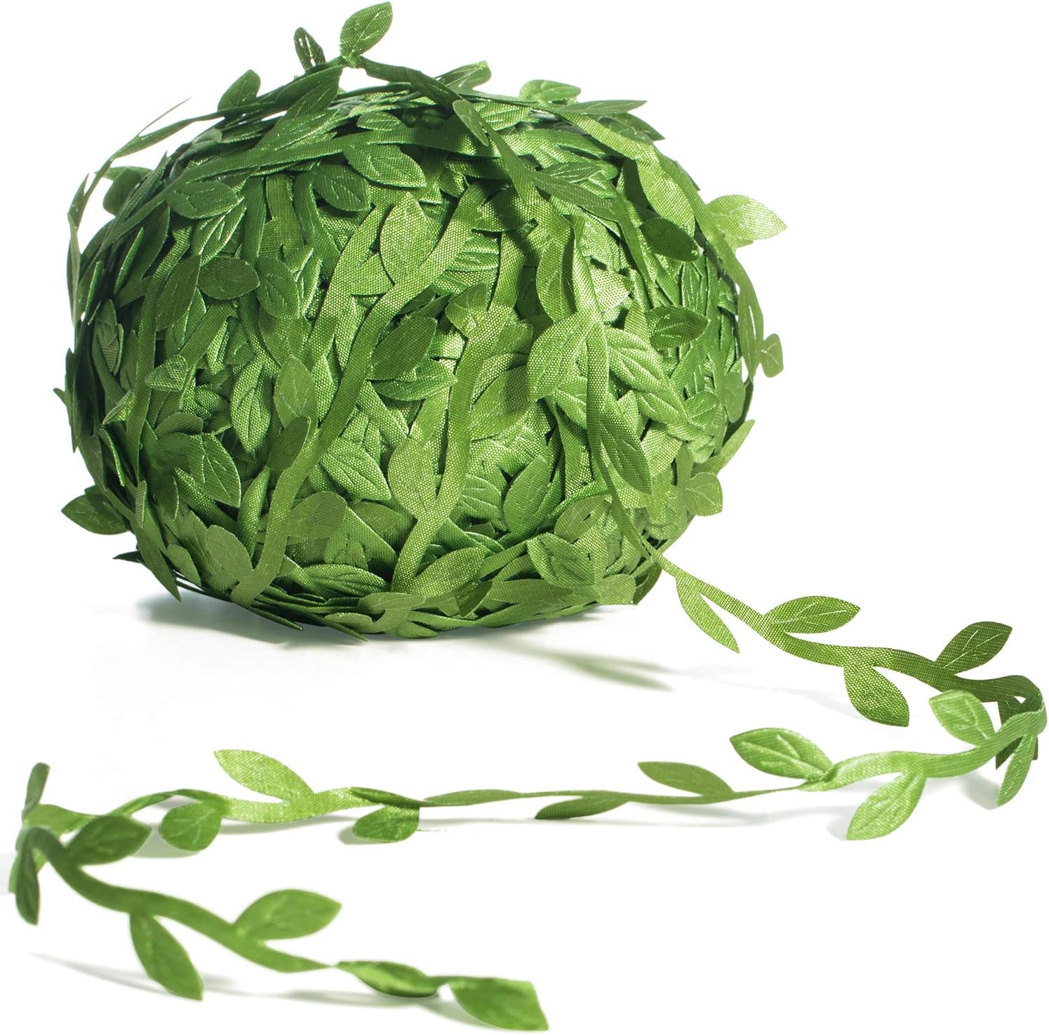 Amazon.com: YuCool 98 Feet 5MM Burlap Leaf Ribbon, Natural Wall Hanging ...