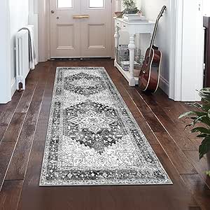 Yamaziot Washable Runner Rug, 2x6 Non-Slip Boho Vintage Hallway Rug ...