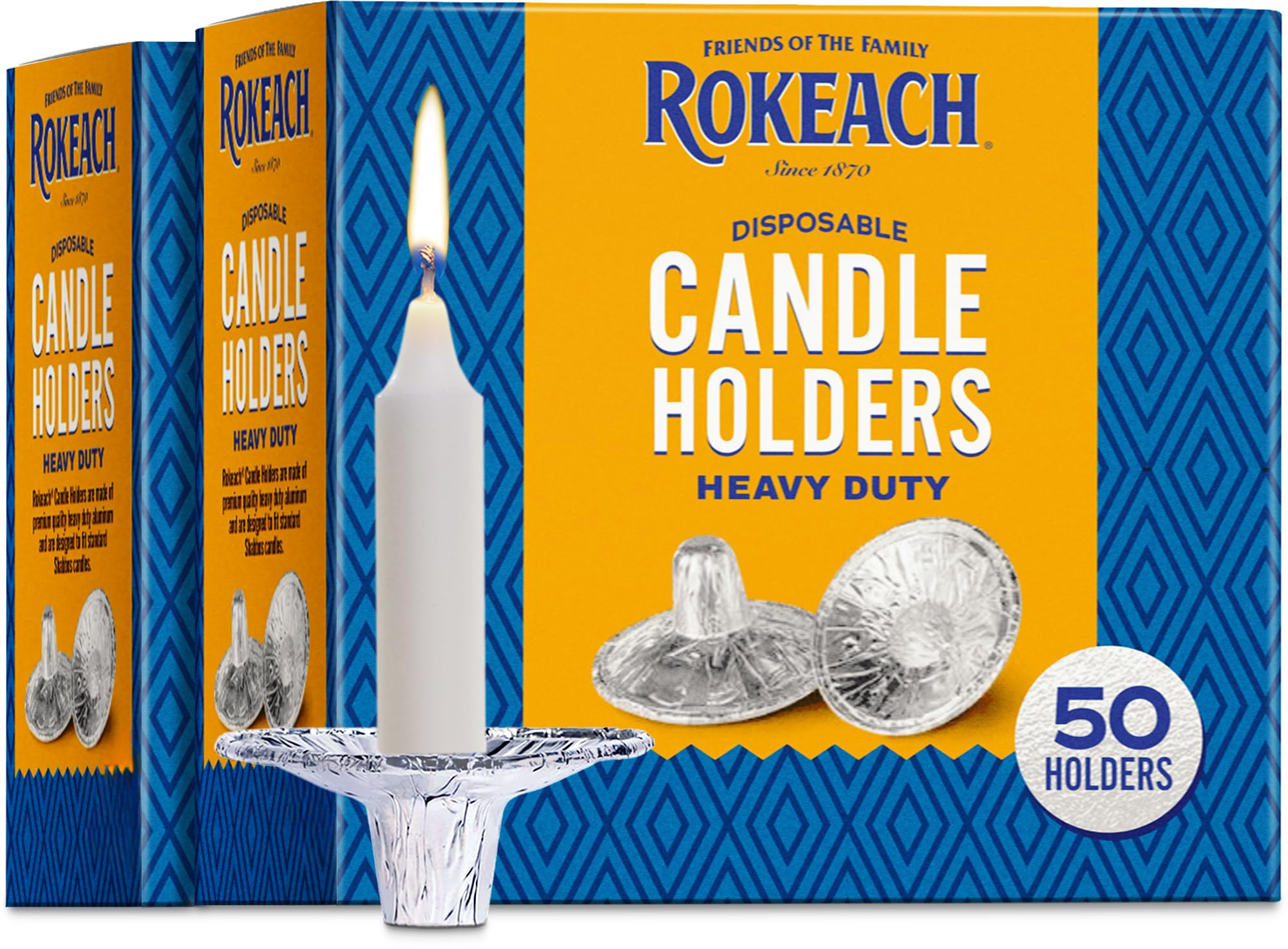 Amazon.com: Rokeach Extra Heavy Duty Disposable Aluminum Foil Candle ...