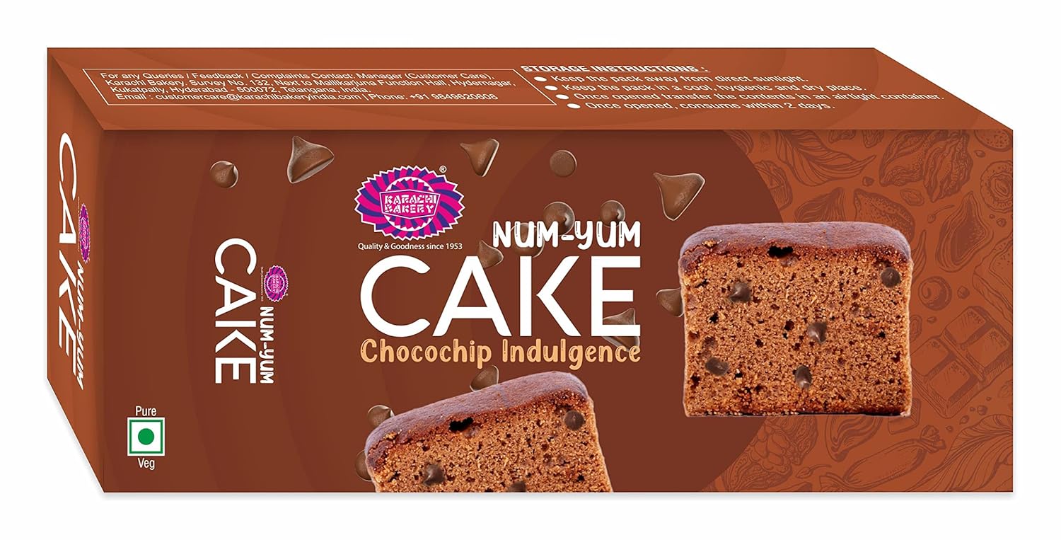 Karachi Bakery Chocolate Chip Indulgence, Num | Yum Cake | Choco Chip ...