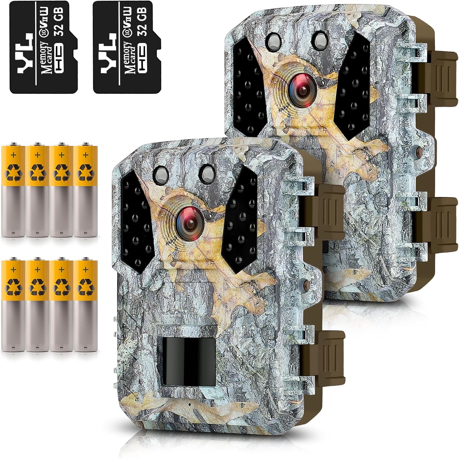 Amazon.com : Hawkray 2 Pack Trail Camera 20MP 1080P，Free 32G Micro SD ...