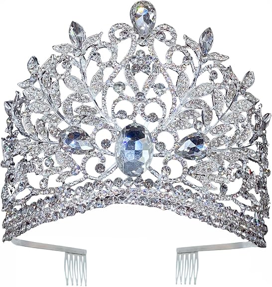 Amazon.com: Wedding Tiaras and Crowns with Combs for Women, Crystal ...