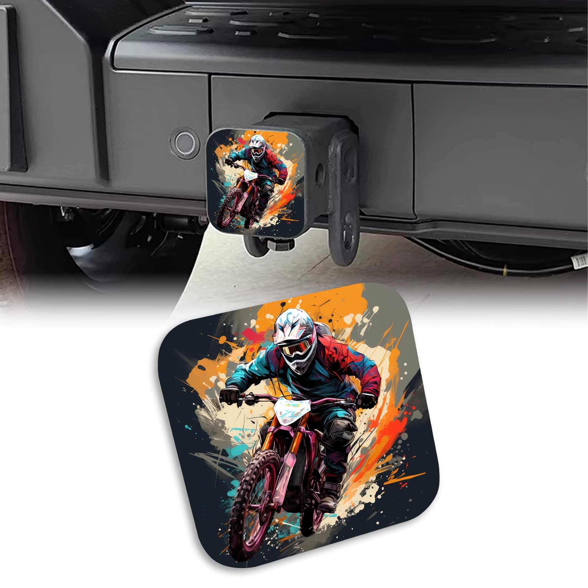 Amazon.com: UUCBTAH Motocross Trick Hitch Covers 2 Inch Graffiti ...