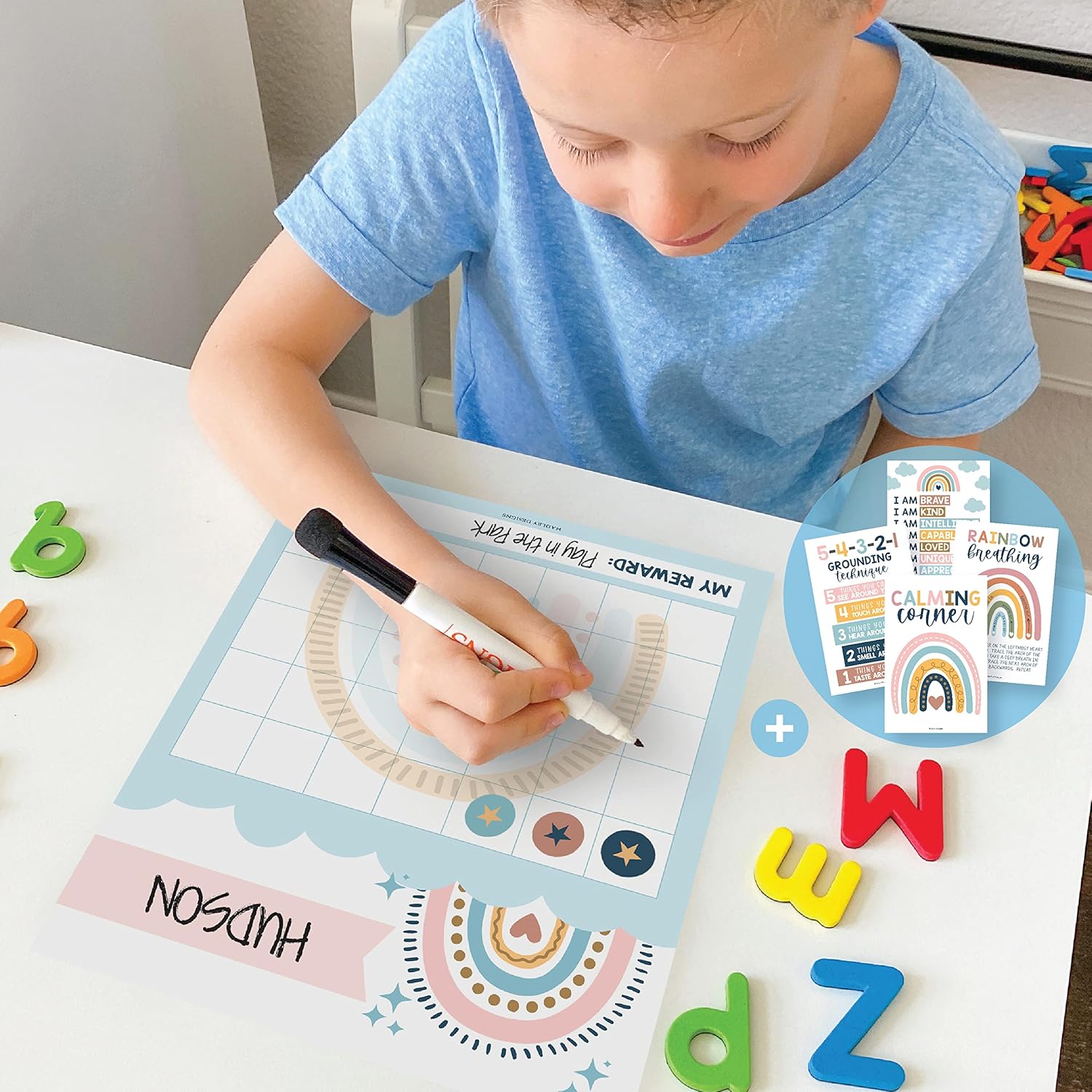 Hadley Designs 25 Boho Rainbow Reward Sticker Chart Bermuda | Ubuy