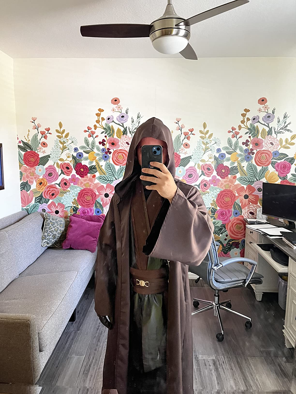 $13/mo - Finance Men's Tunic Costume Halloween Anakin Costume Brown ...