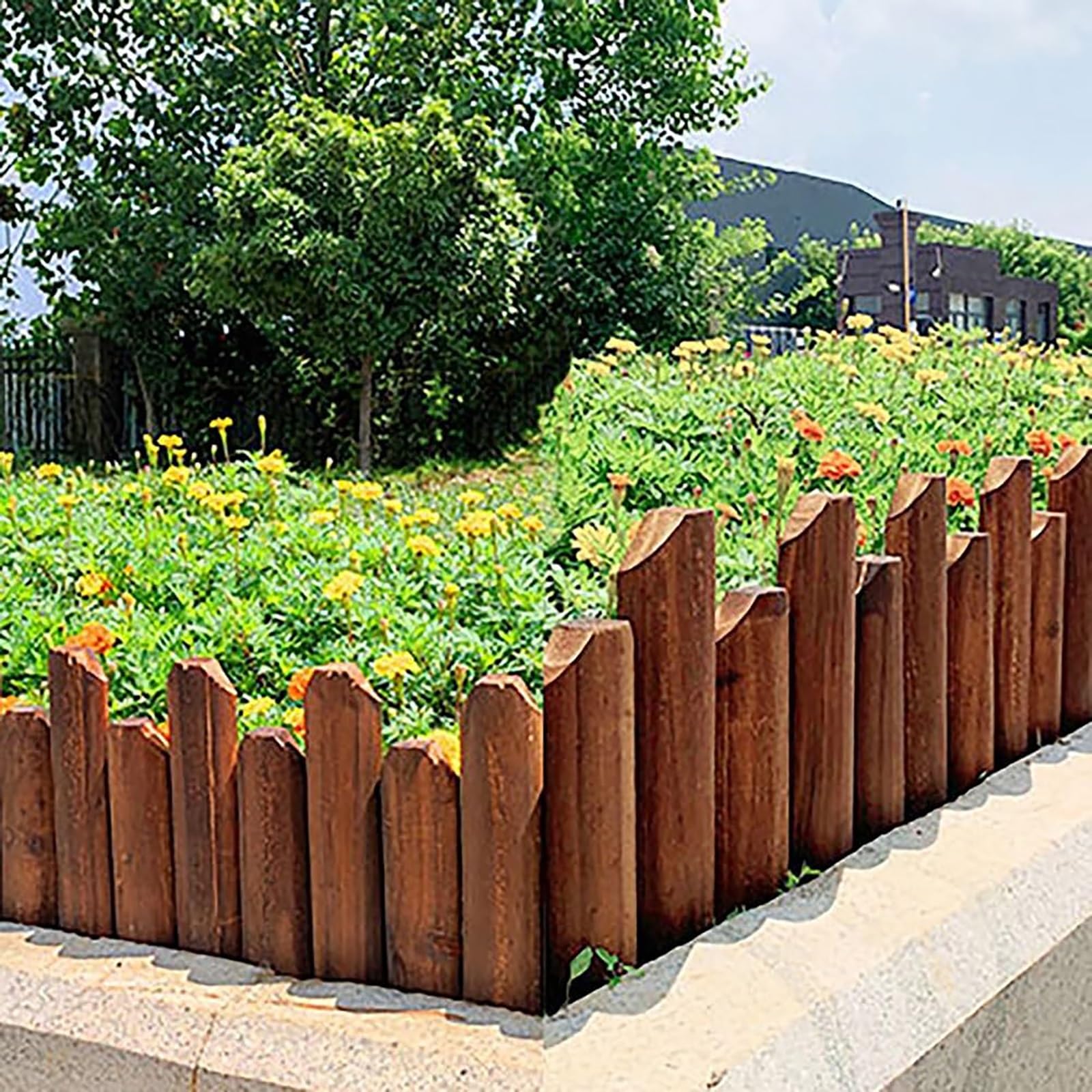 Short Picket Fence For Gardens Front Garden Fencing Hi Res Stock