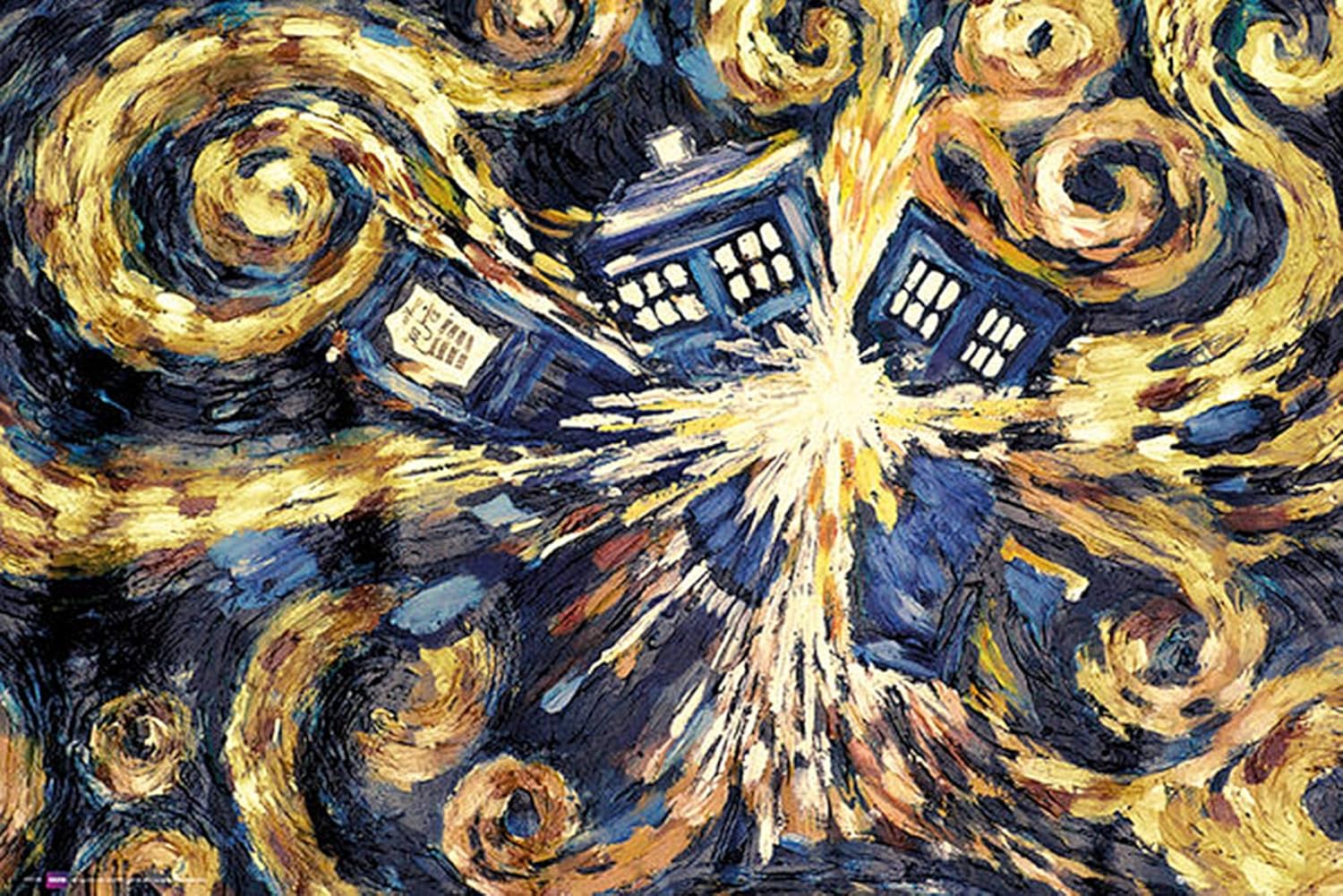 Amazon.com: Doctor Who Poster Exploding Tardis (36"x24"): Posters & Prints