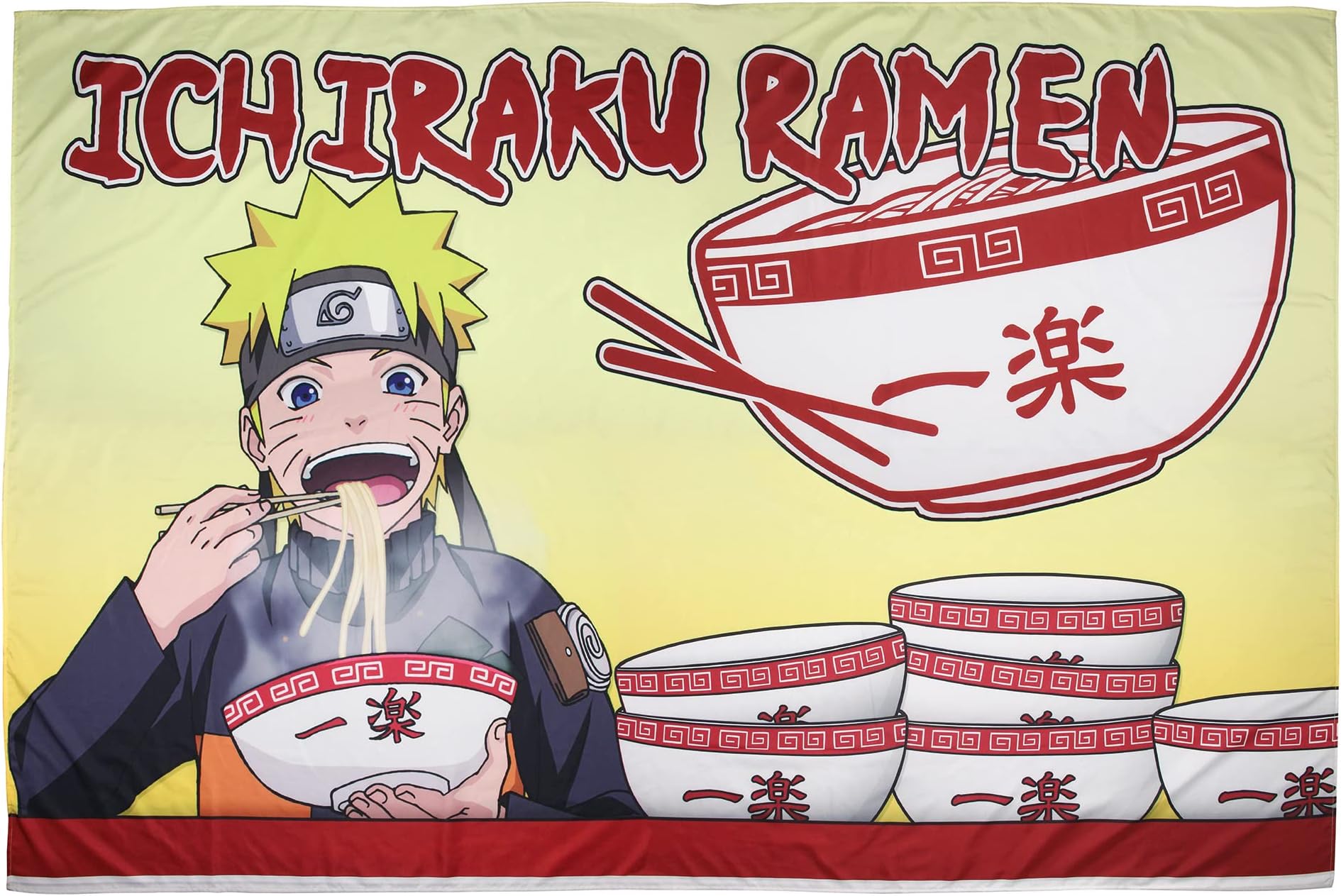 Amazon.com: JUST FUNKY Naruto Shippuden Tapestry Wall Art Hanging Decor ...