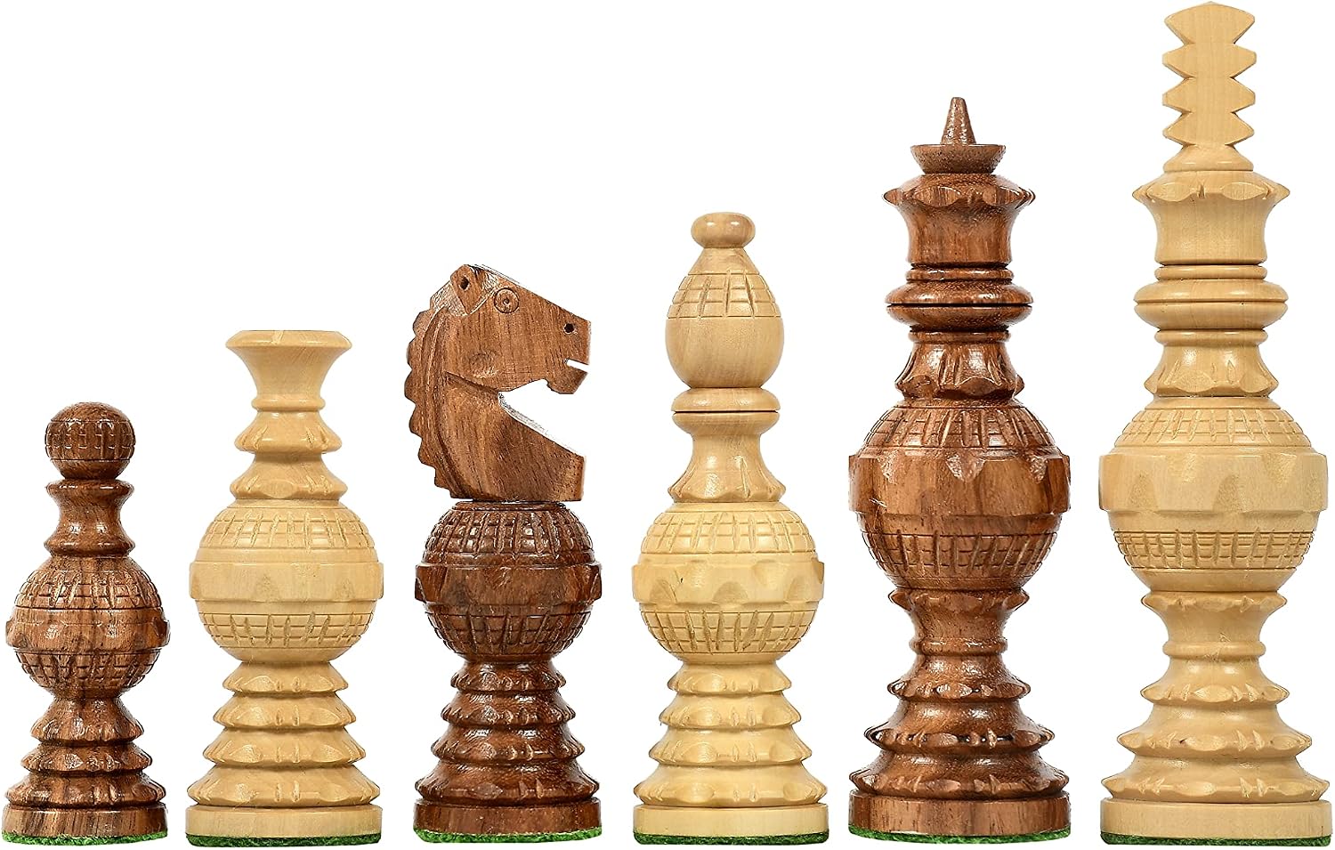 Amazon.com: CHESSBAZAAR Traditional Indian Hand-Carved Chess Set Pieces ...