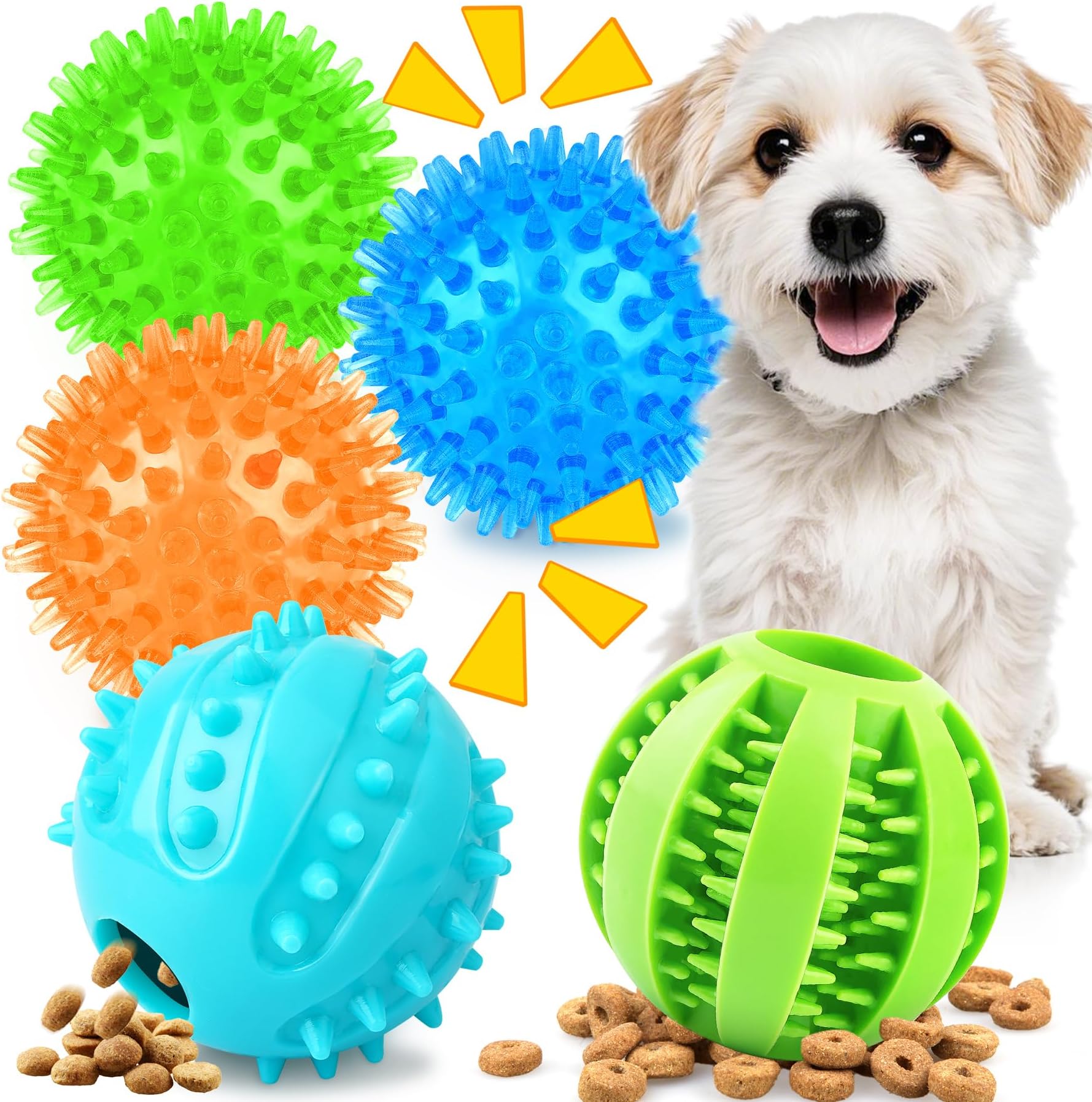 Pet Supplies : Functional Habitat Dog Treat Ball, Treat Dispensing Dog ...