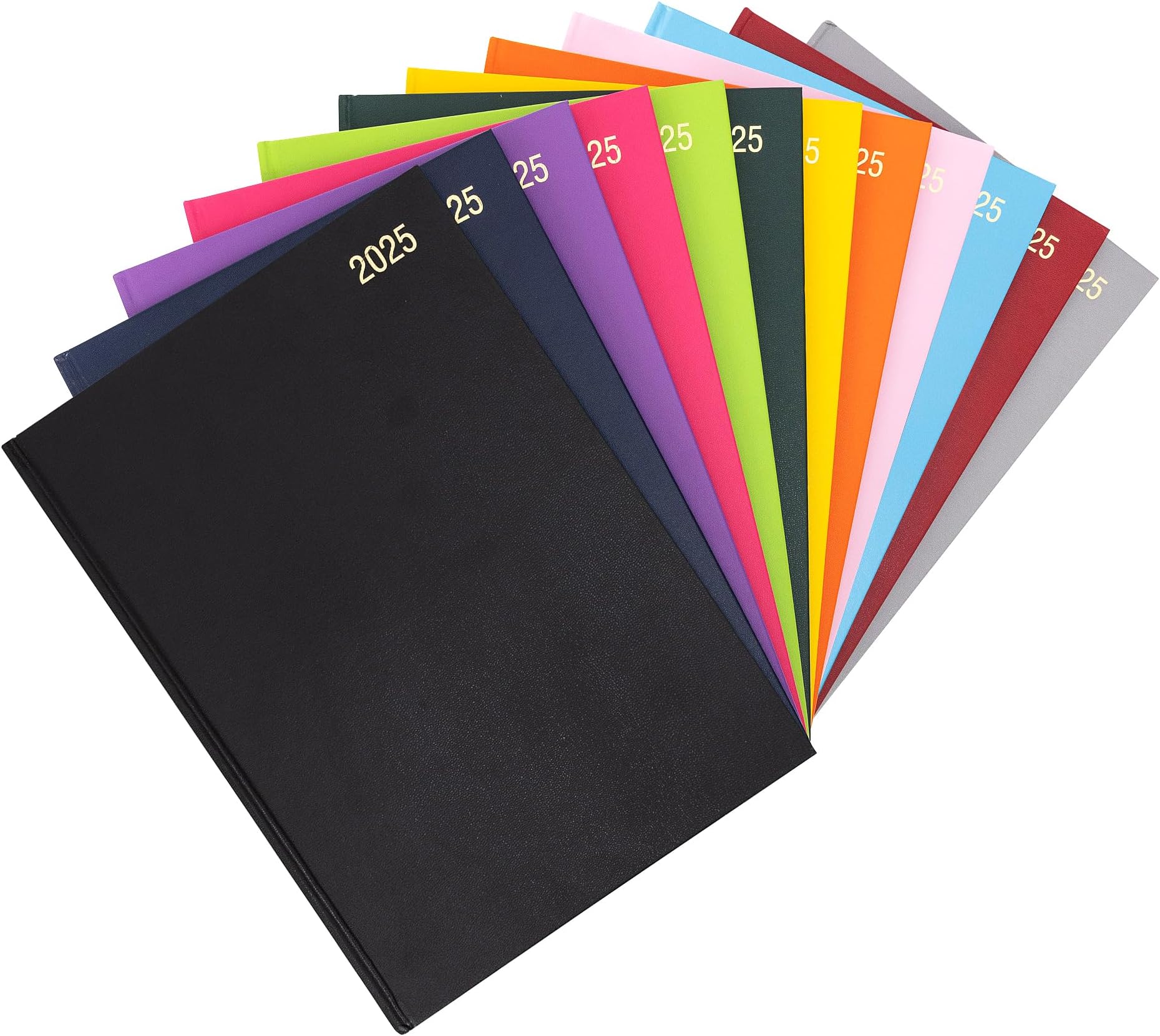 ANGIX 2025 Diary A4 - Page a Day Desk Diary, Hardback Cover Journal ...