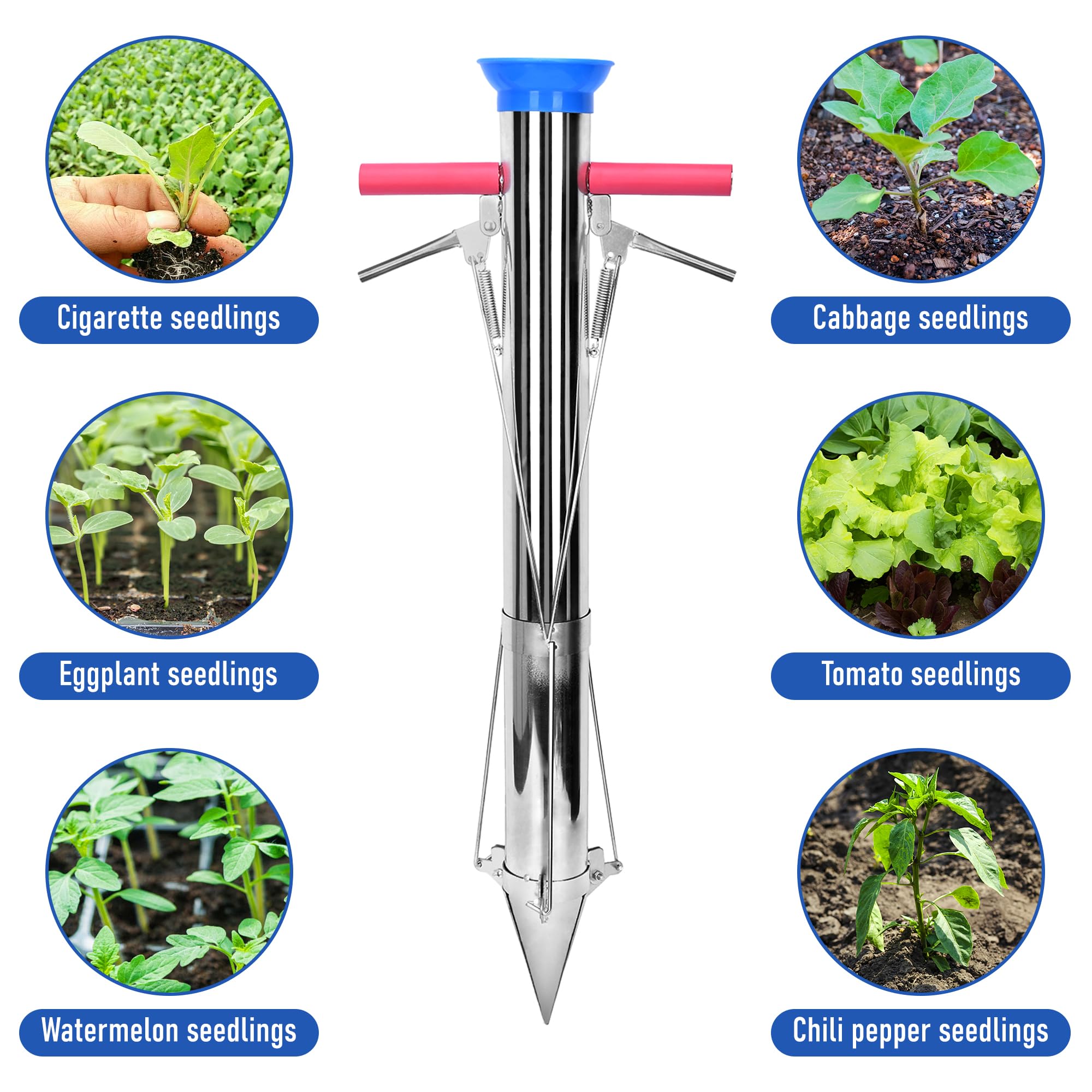 Snapklik.com : Seedling Transplanter Long Double Handled Bulb Planter ...