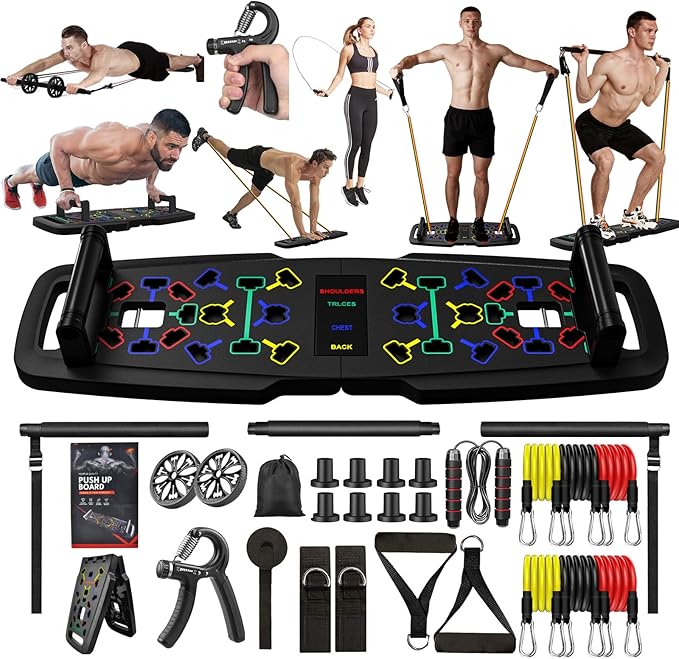Amazon.com : Hinsarcd 36IN1 Portable Exercise Equipment, Push Up Board ...