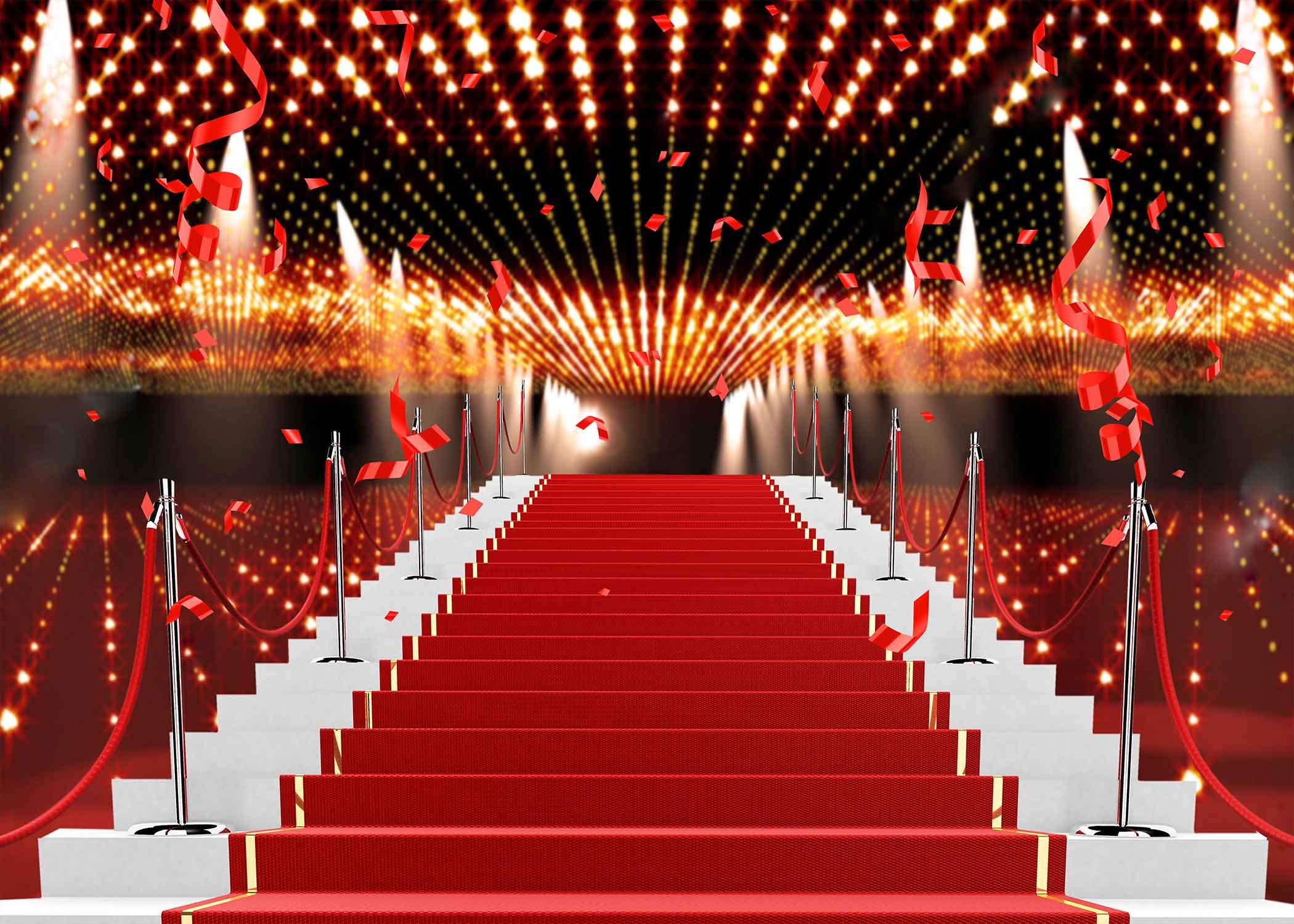 Hollywood Red Carpet Backdrop Luxurious Stairs Photography Background ...