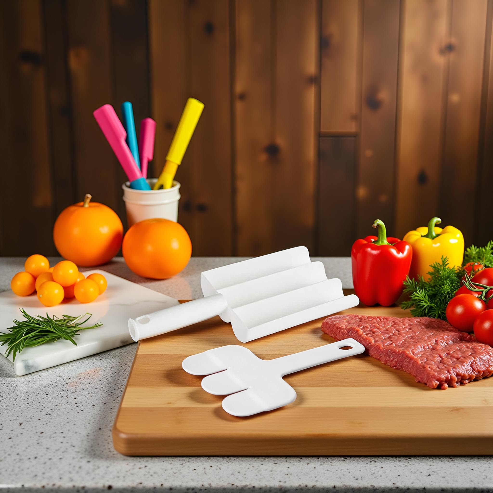Non-stick Meat Baller 4-Piece Meatball Maker Set - Triple Cavity ...