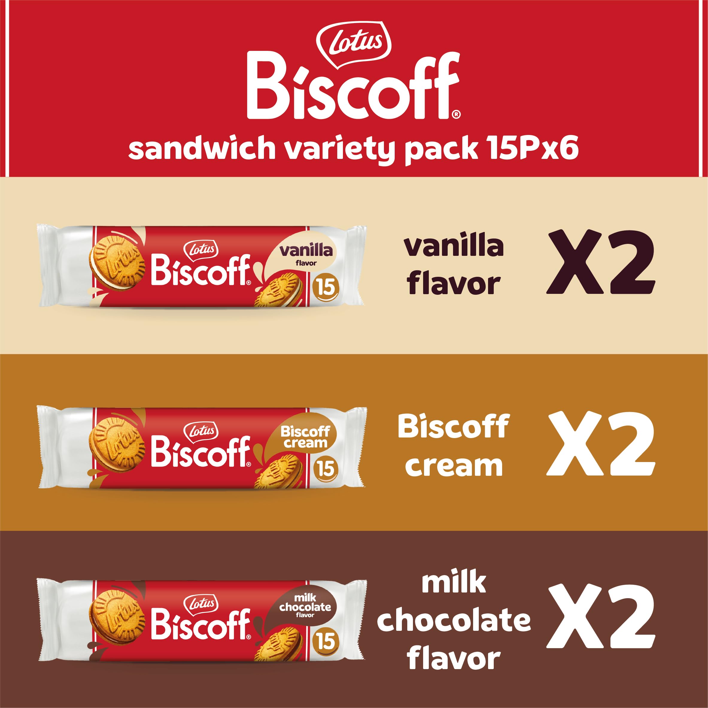 Snapklik.com : Lotus Biscoff Sandwich Cookies, Variety Pack, Biscoff ...