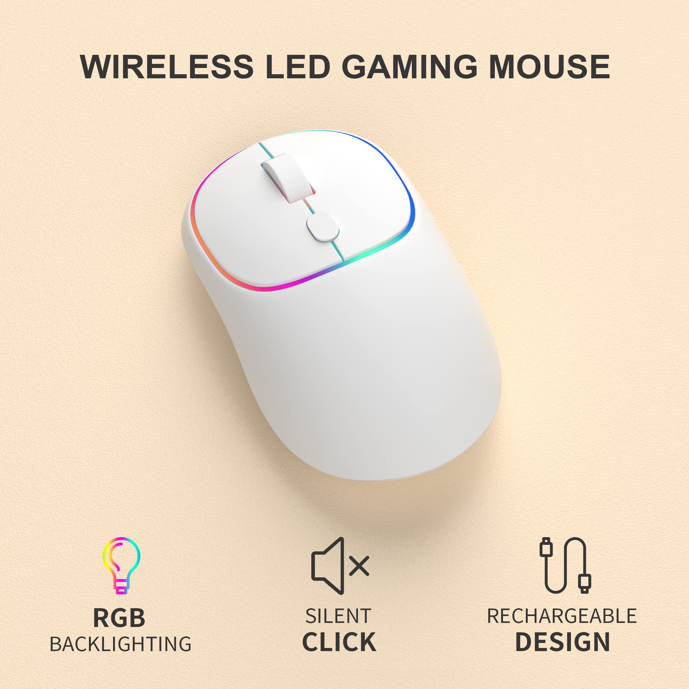 Snapklik.com : Wireless Gaming Keyboard And Mouse Combo, MageGee V550 2 ...