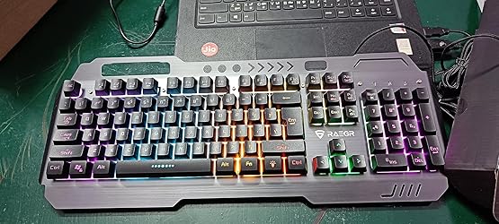 Amazon.in: Buy RAEGR RapidGear X70 USB Gaming Keyboard and Mouse Set ...