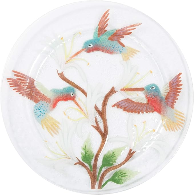 Amazon.com | Pavilion Gift Company Fusion Art Glass 11-Inch Round Plate ...