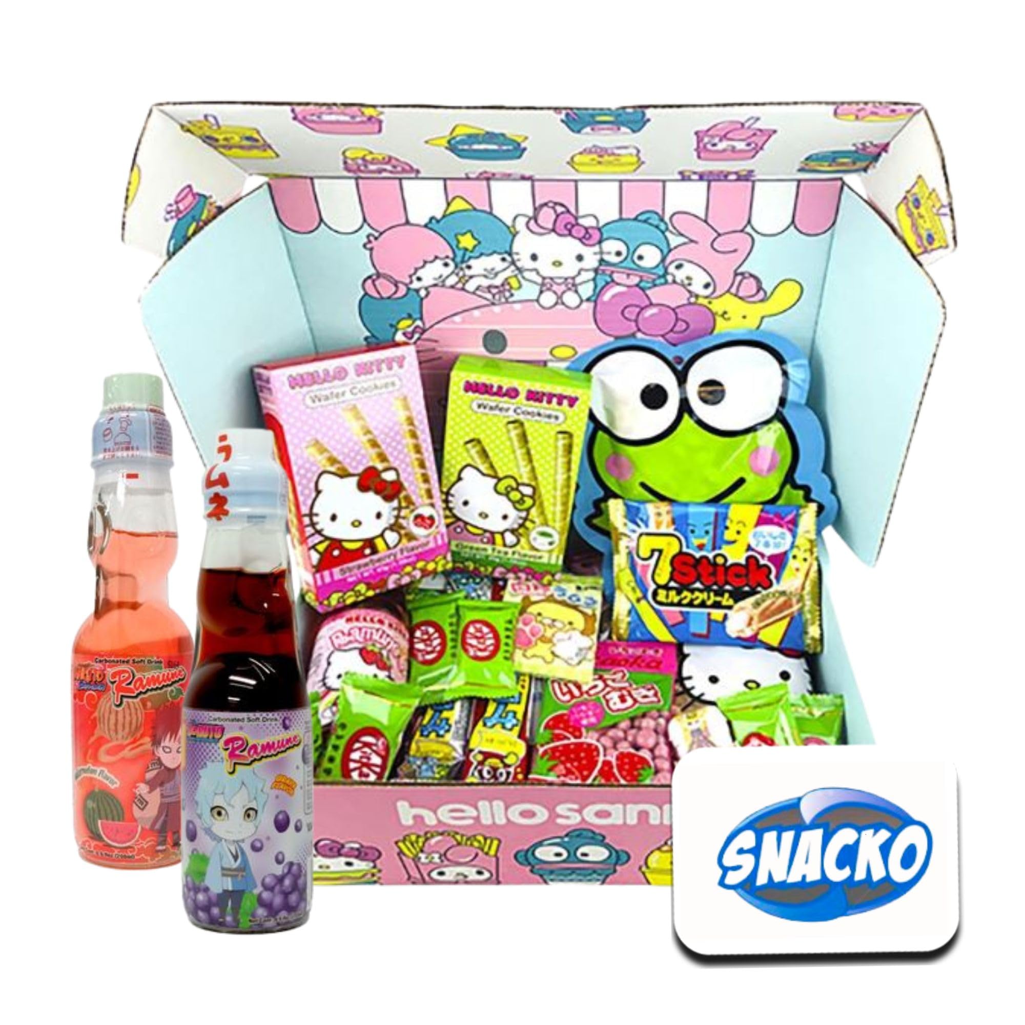 Japanese Snack Crate Bundle By Snacko Includes One Box Sanrio ...