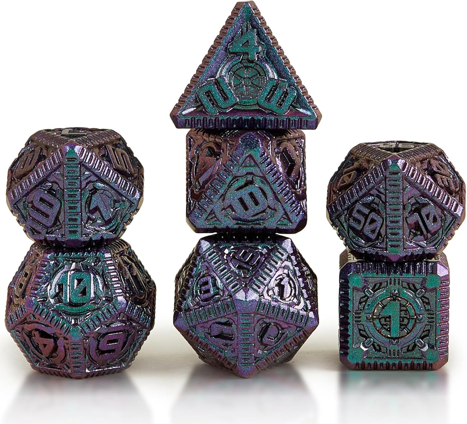 Amazon.com: JOYLORD Mechanical DND Dice Set - Spaceship Core Design for ...