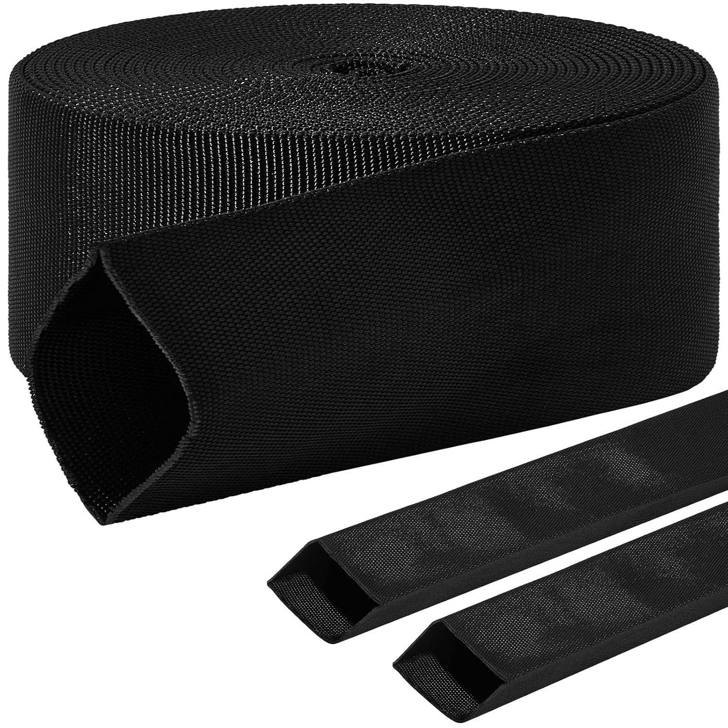 Hanaive 26 ft Nylon Hydraulic Hose Protector Sleeve Tig Torch Cable ...