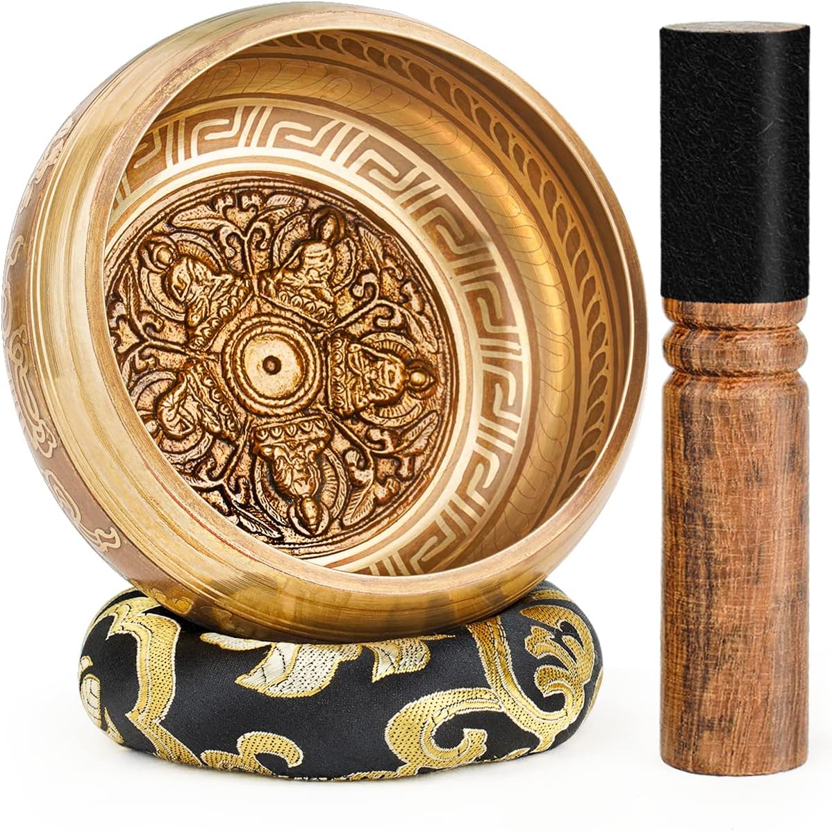 Amazon.com: Marubhumi Tibetan Singing Bowl Set - Handcrafted Sound Bowl ...