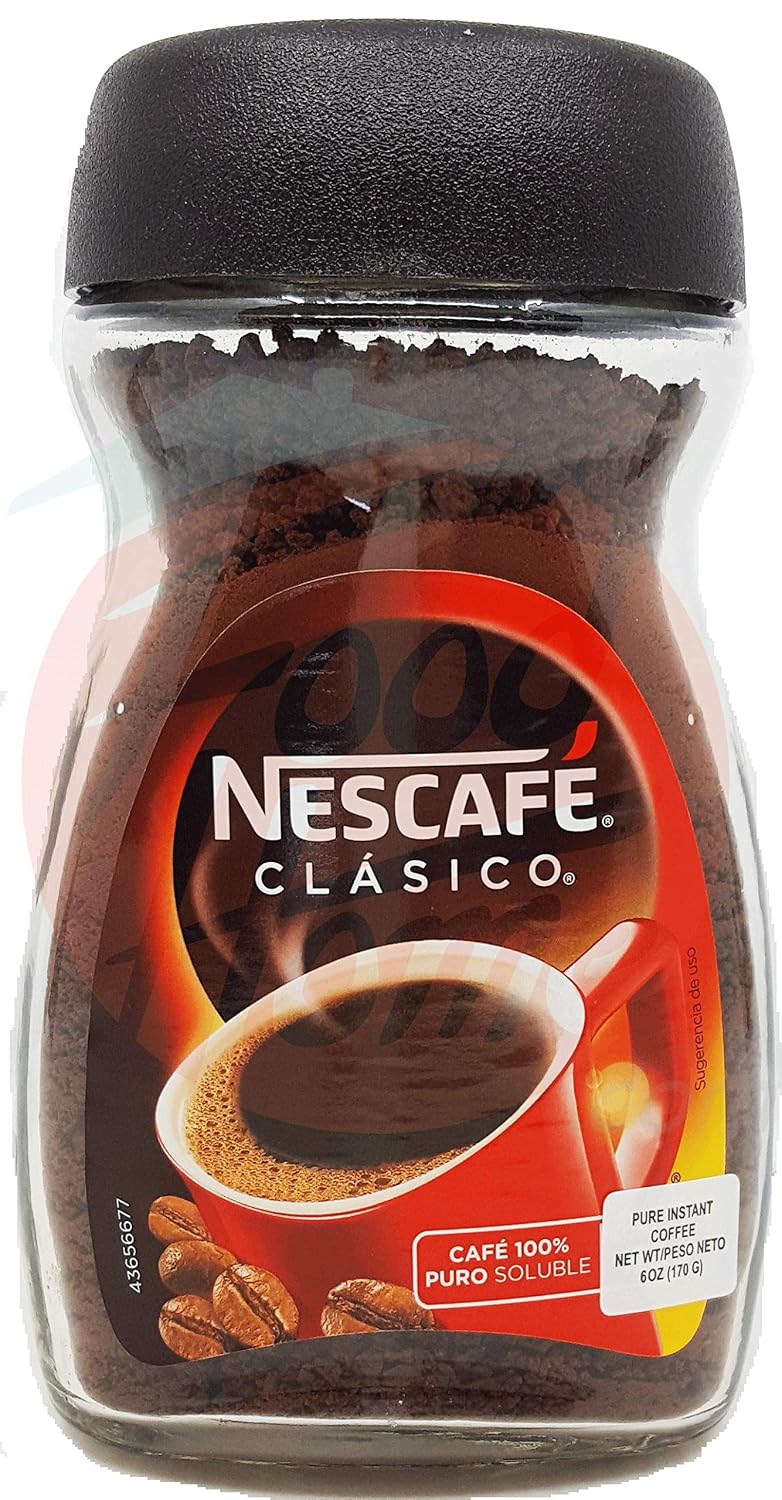 Amazon.com : Nescafe Clasico instant coffee in 6-ounce glass jar(pack ...