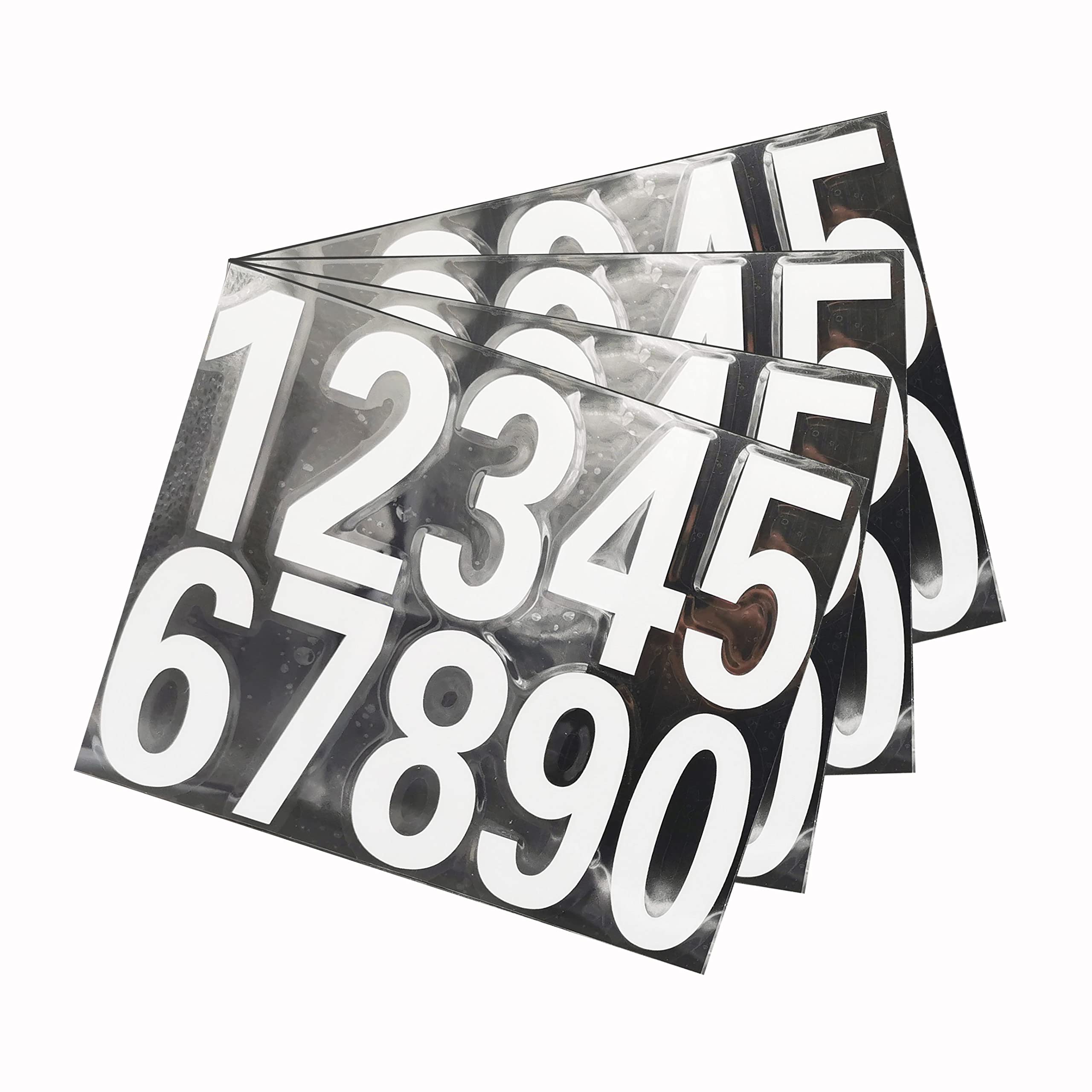 Mailbox Numbers Reflective Stickers for Outside,4 Sets(0-9) Vinyl ...