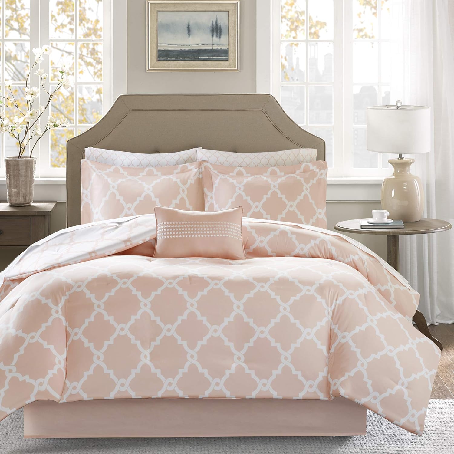 Amazon.com: Madison Park Essentials Merritt Full Size Bed Comforter Set ...