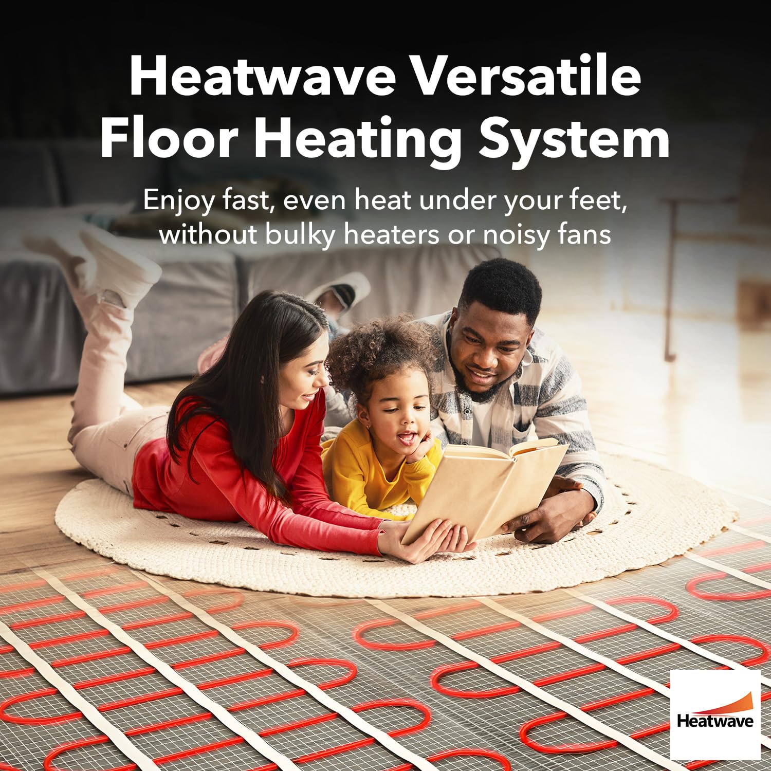 Snapklik.com : Electric Heated Floor System, 50 Sqft 240V Underfloor ...