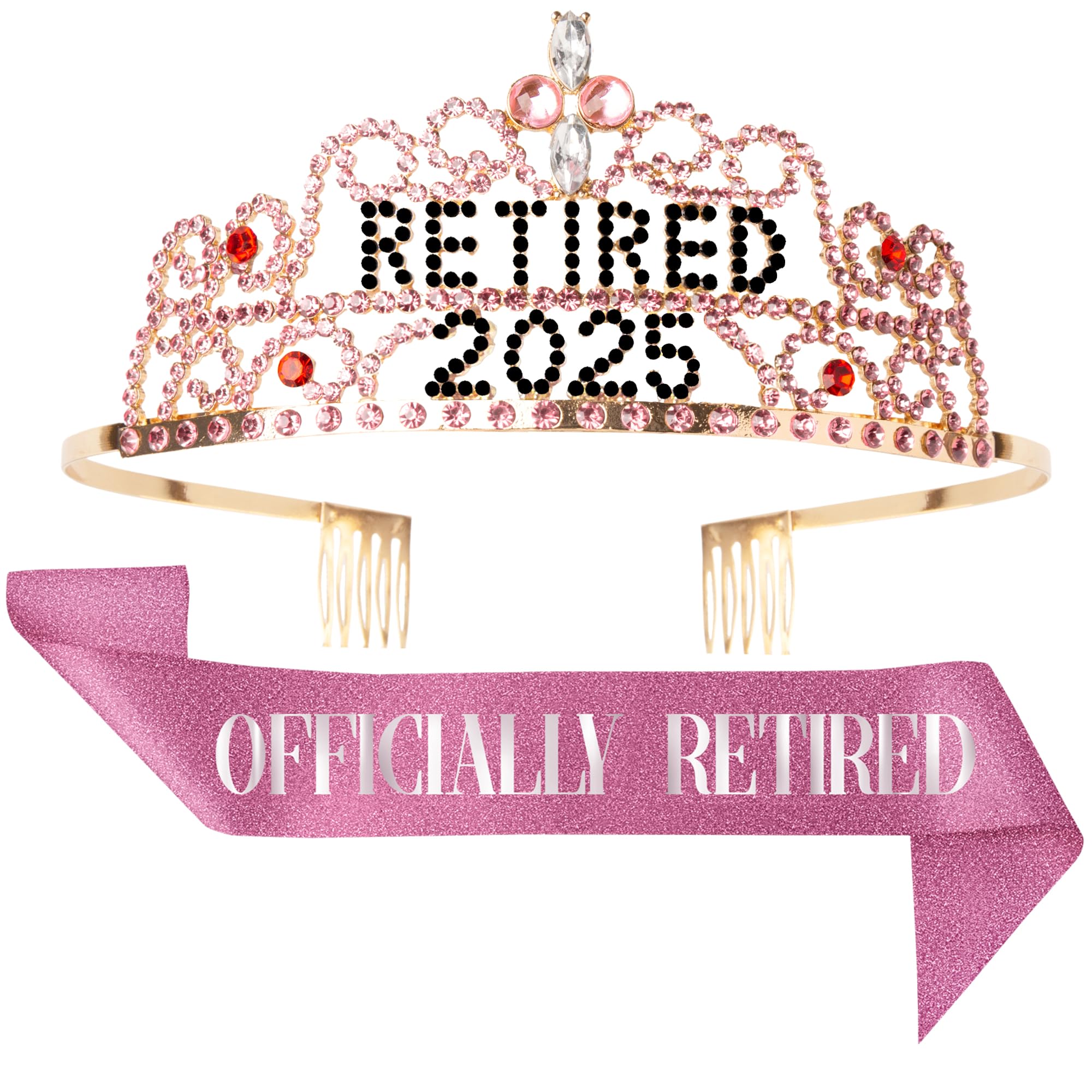 Amazon.com: JPACO 2025 Retirement Tiara & Sash - Officially Retired ...