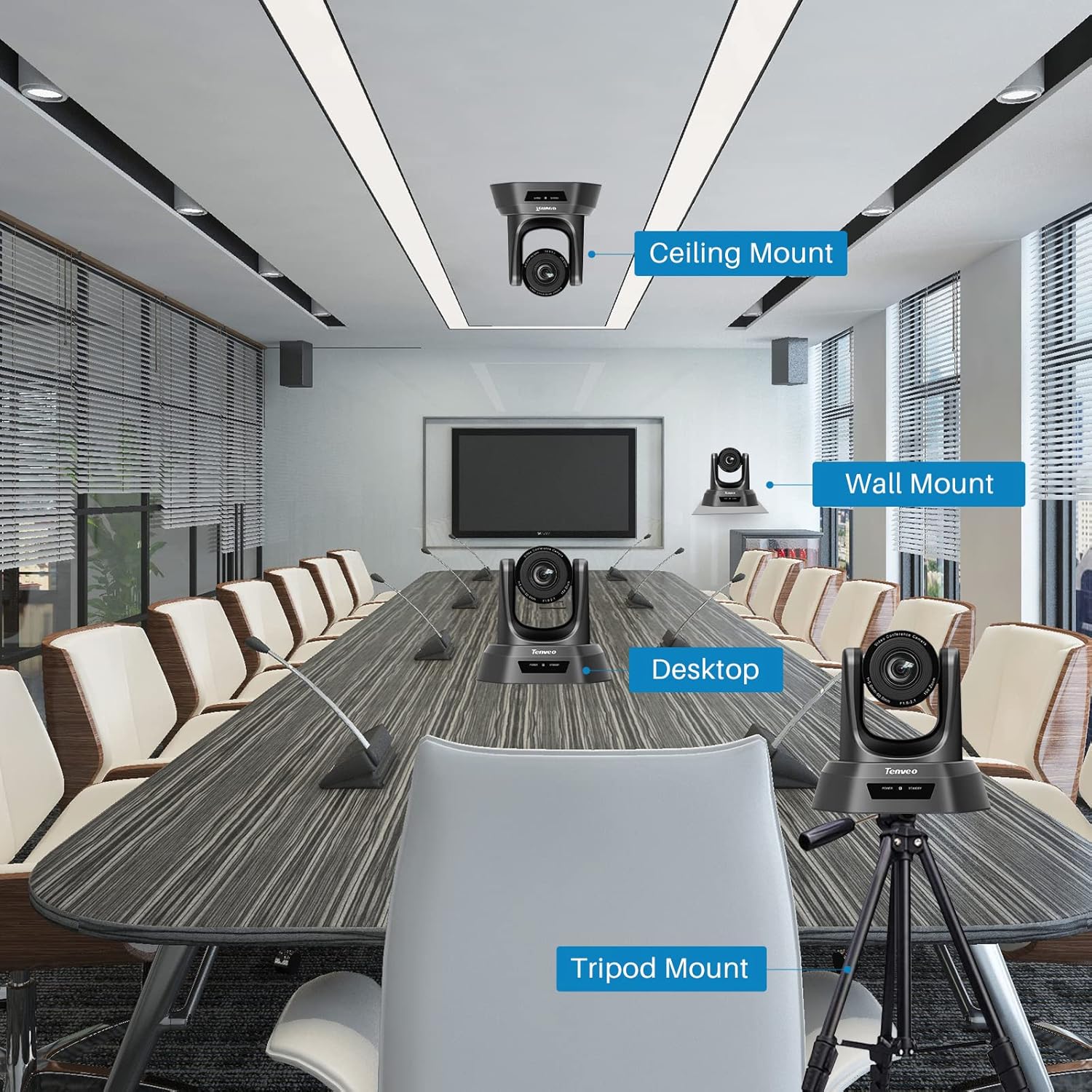 Buy Tenveo 3X / 10x / 20x Optical Zoom Conference Camera, 1080p Full hd ...