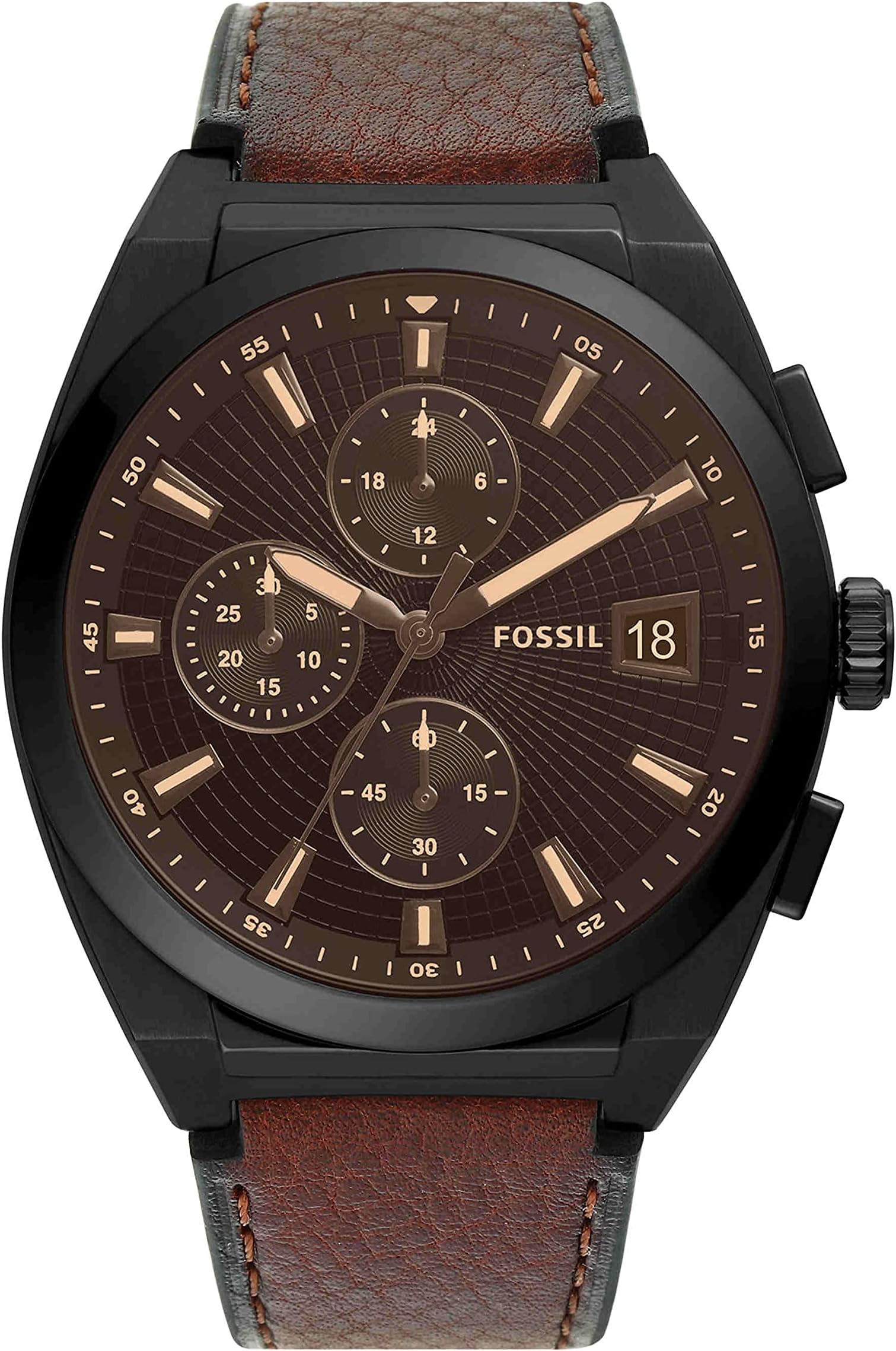 Fossil Men's Everett Stainless Steel Dress Quartz Chronograph Watch ...
