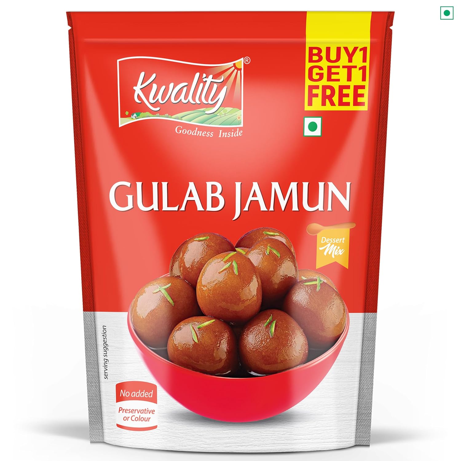 Kwality Instant Gulab Jamun Dessert Mix | Pure Veg | Make 30 per pack ...