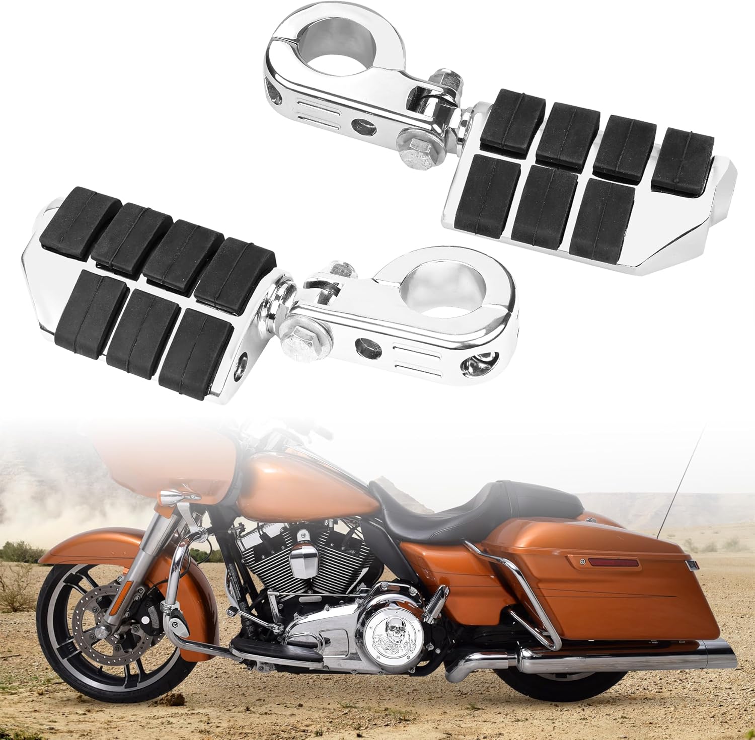 Amazon.com: 32mm For Harley Highway Pegs, Hutexico Motorcycle Highway Foot Pegs 1.25” Engine ...