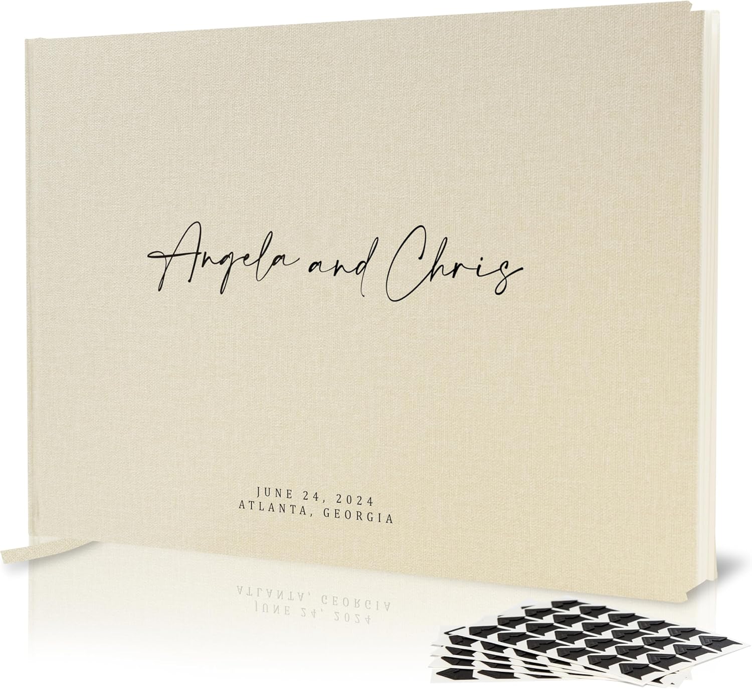 Amazon.com: Personalized Guest Book - Premium Custom Guest Signing Book ...