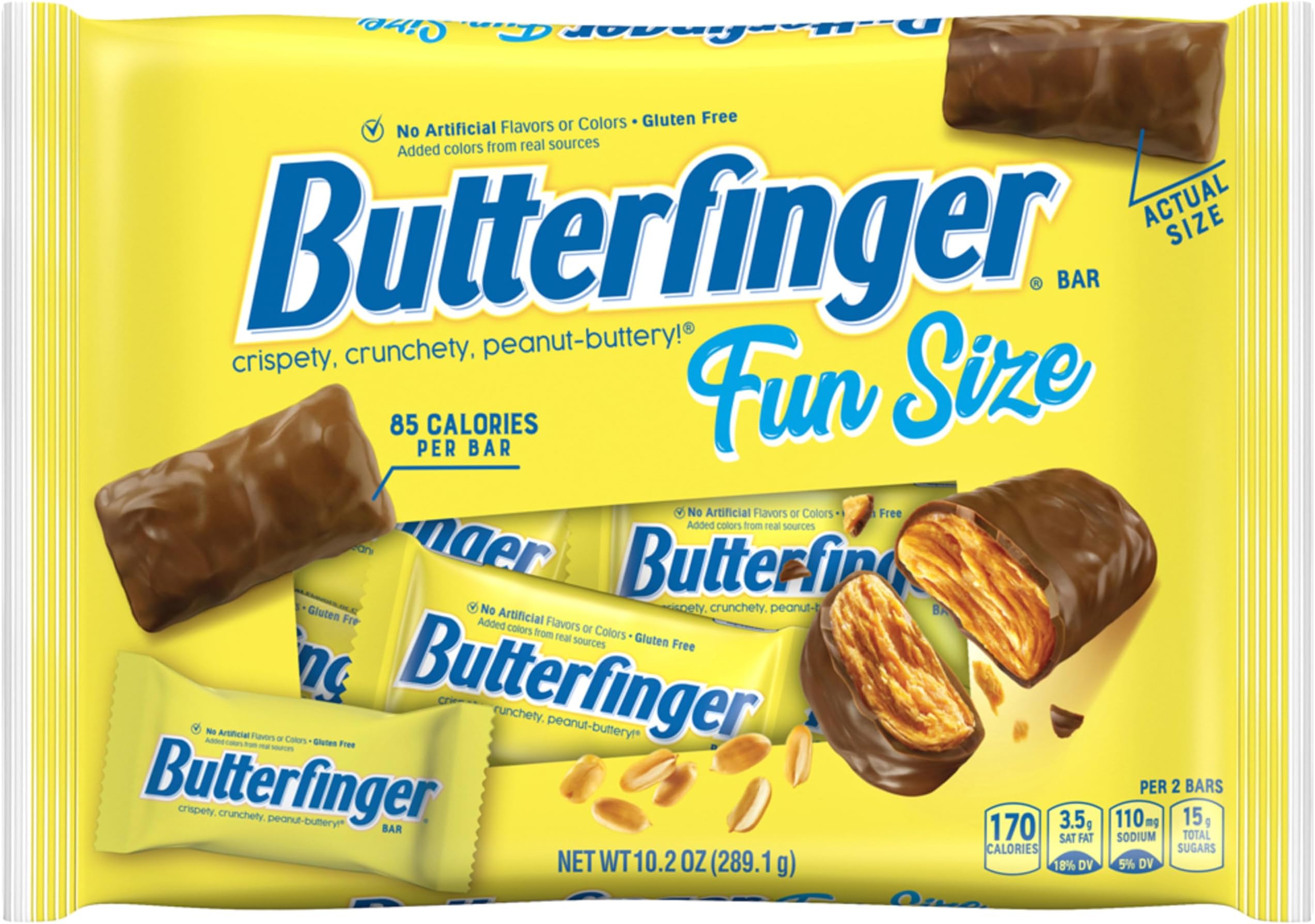 Amazon.com : Butterfinger Chocolate Bars, Fun Size, 11.5 oz : Grocery ...