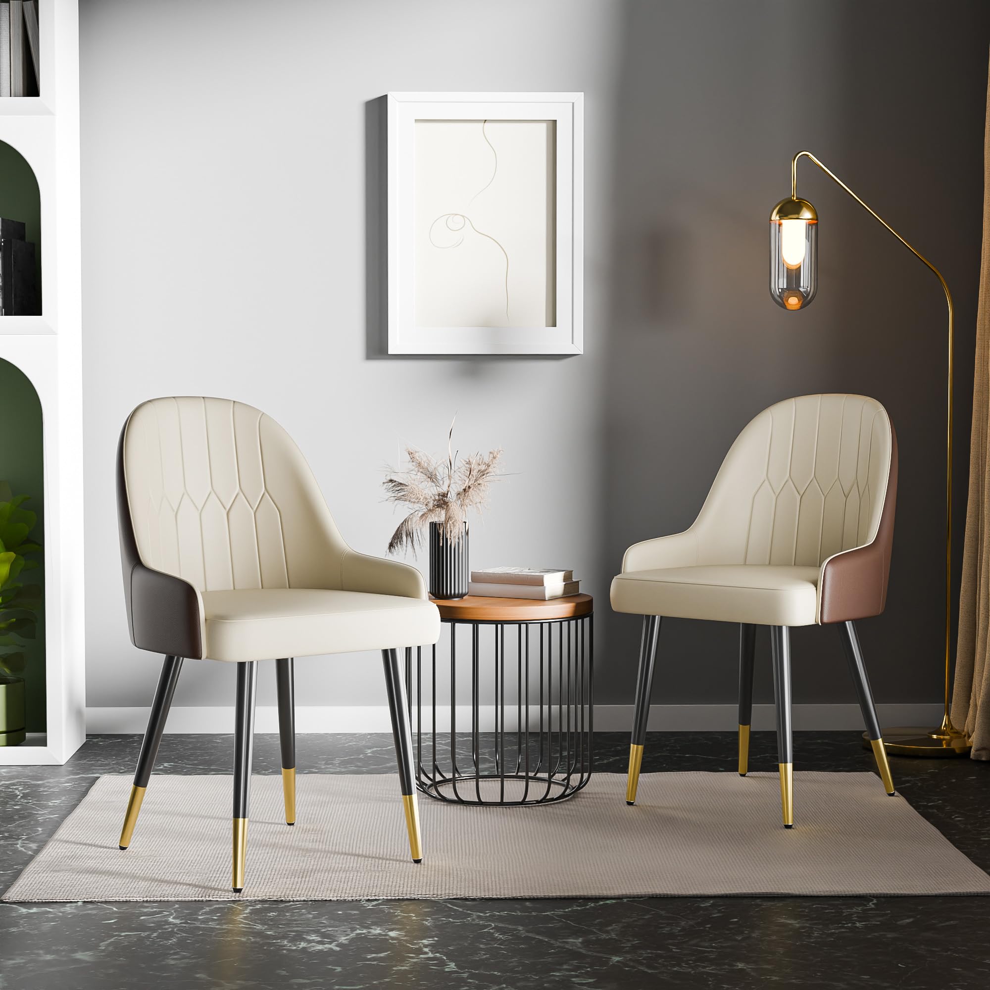 Amazon.com - Cozy Castle Dining Chairs Set of 2 Mid-Century Modern ...