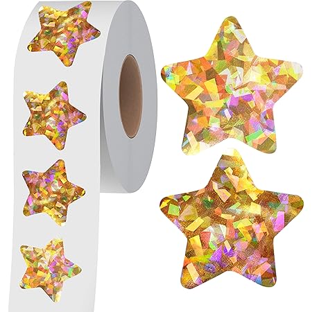 Amazon.com: 500 Pcs Gold Star Stickers Gold Foil Star Stickers 1.5 Inch ...