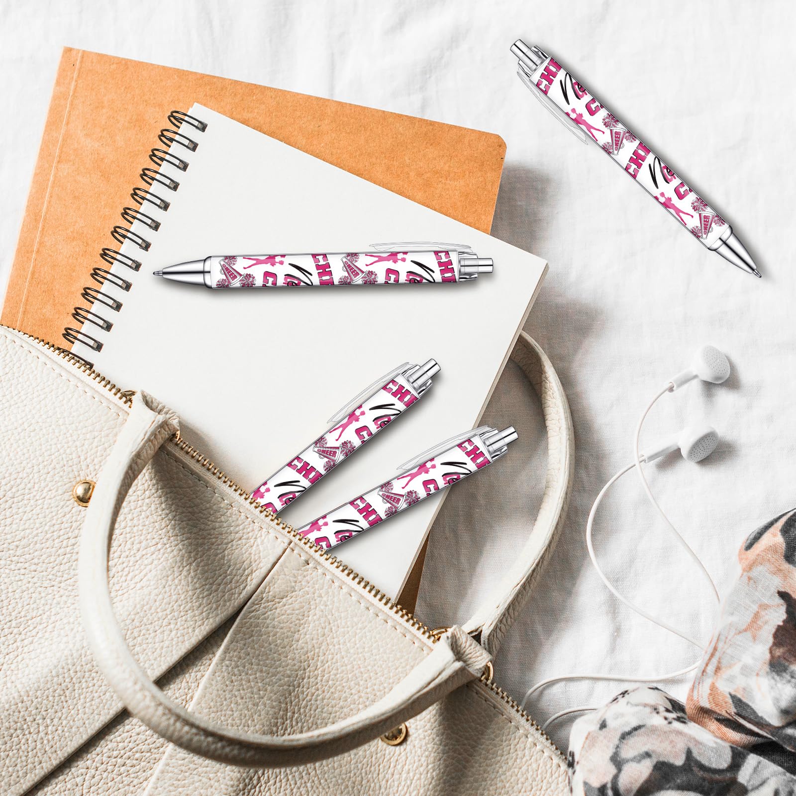 Snapklik.com : 36 Pcs Cheer Ballpoint Pens Cheerleading Cheerleader Gifts Bulk Writing Pens ...