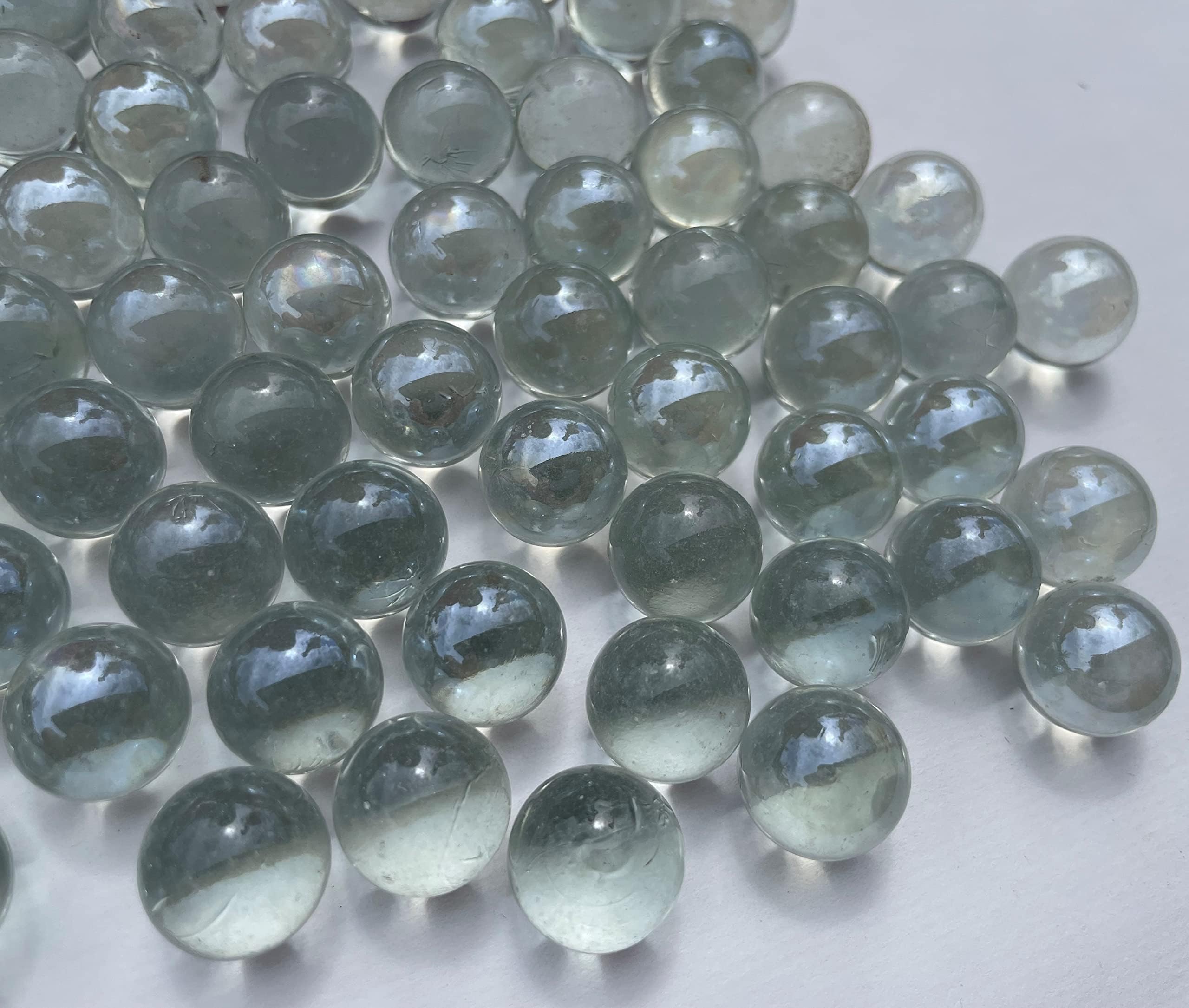 Belle Vous Bille en Verre Claire (2,25 kg) - Bille Plate en Verre 18 mm ...