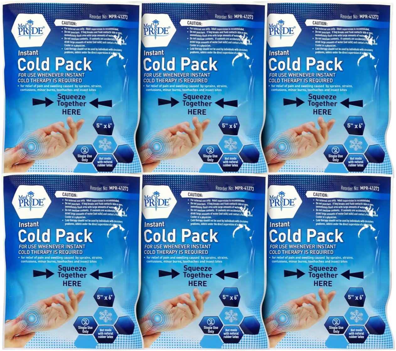 Amazon.com: MED PRIDE Instant Cold Pack First Aid Kit Ice Pack for ...