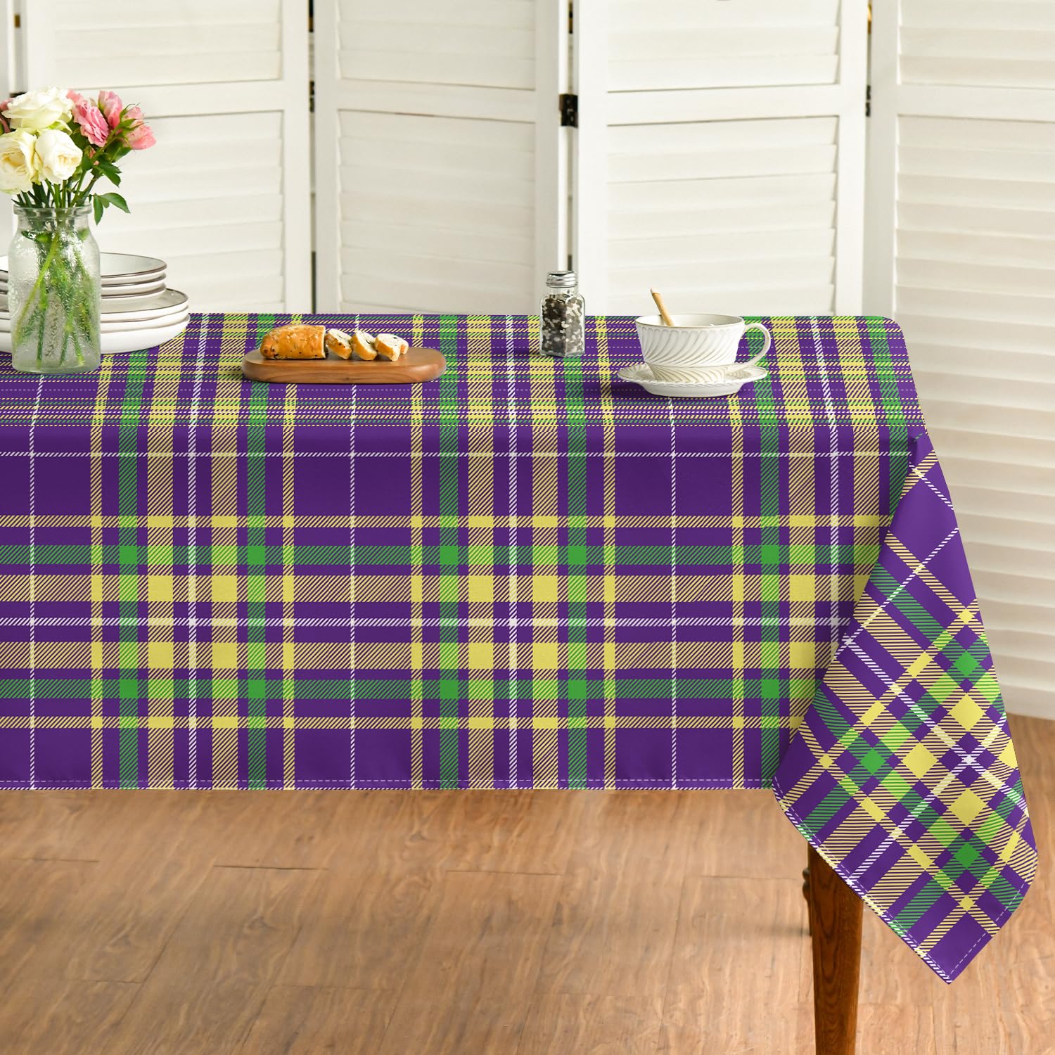 Amazon.com: Horaldaily Mardi Gras Tablecloth 60×84 Inch Rectangular ...