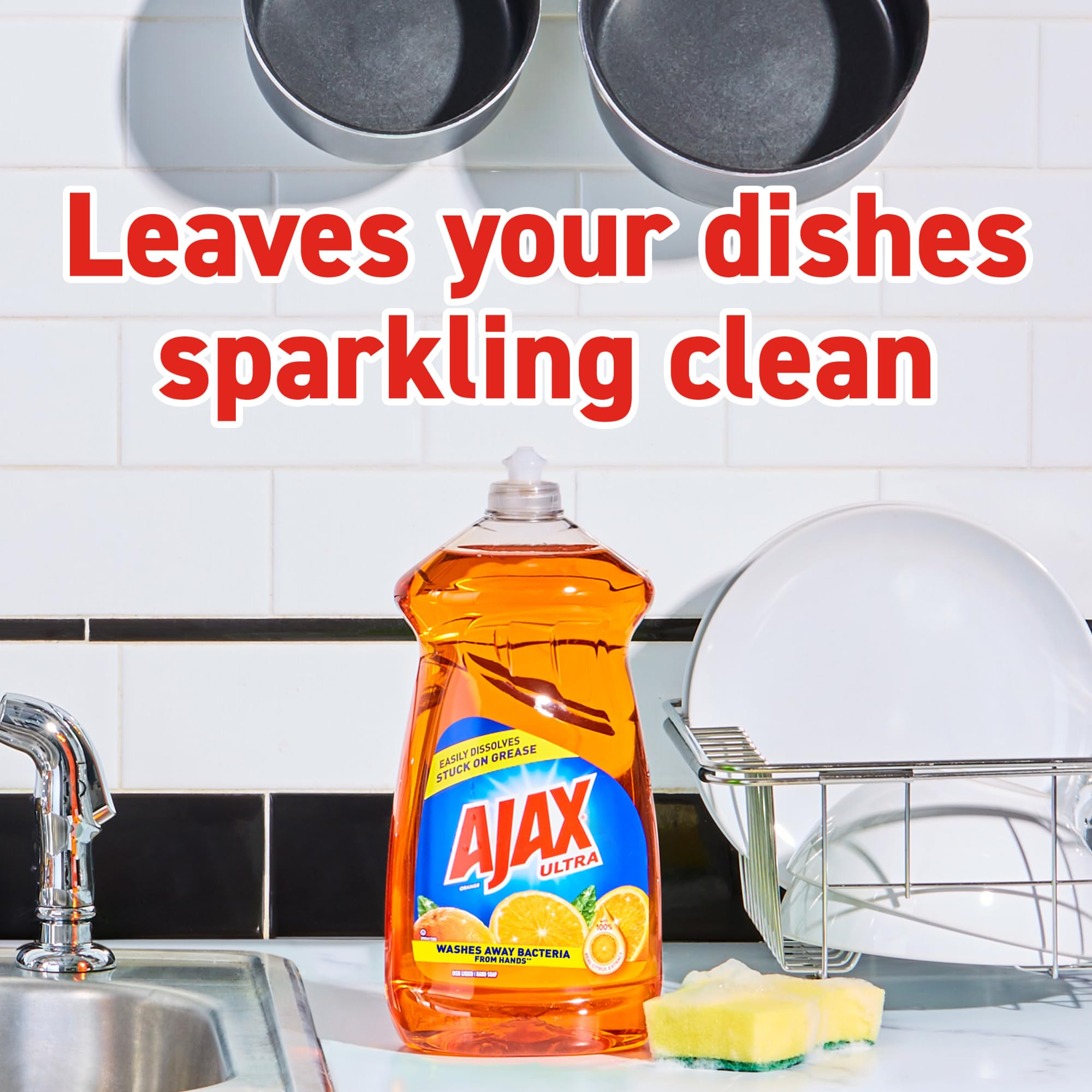 Snapklik.com : Ajax Triple Action Orange Dish Liquid - 52 Fl. Oz ...