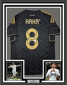 Framed Autographed/Signed Ricardo Kaka 35x39 Real Madrid Black Retro ...